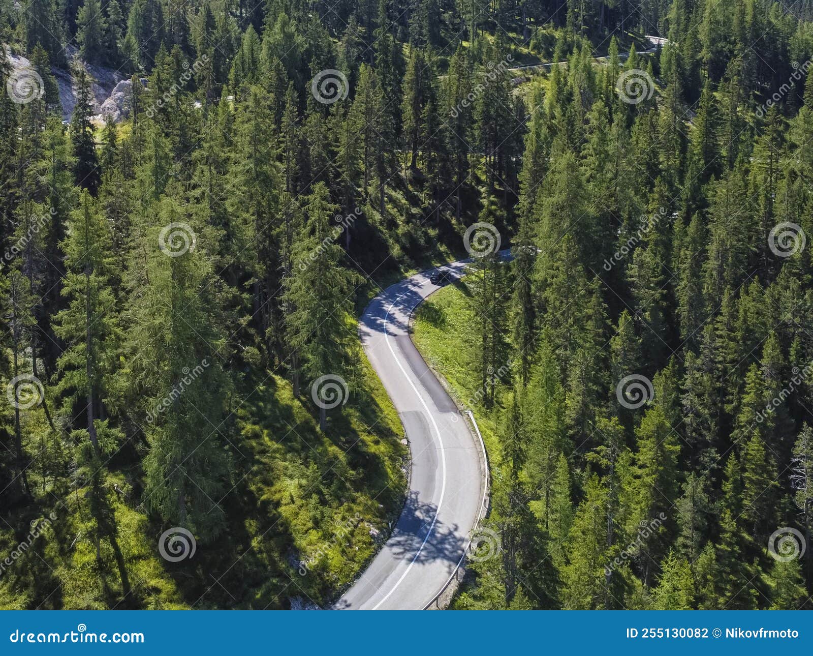 Mountain Road in the Italian Alps Stock Photo - Image of beautiful ...