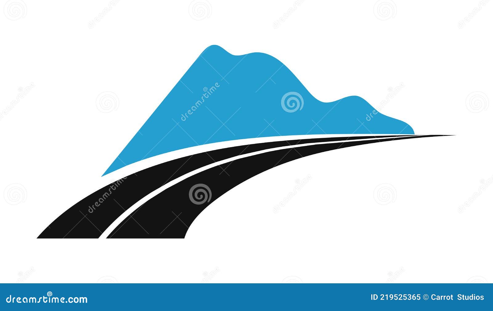 Mountain Road Logo Icon Vector Stock Vector - Illustration of travel ...