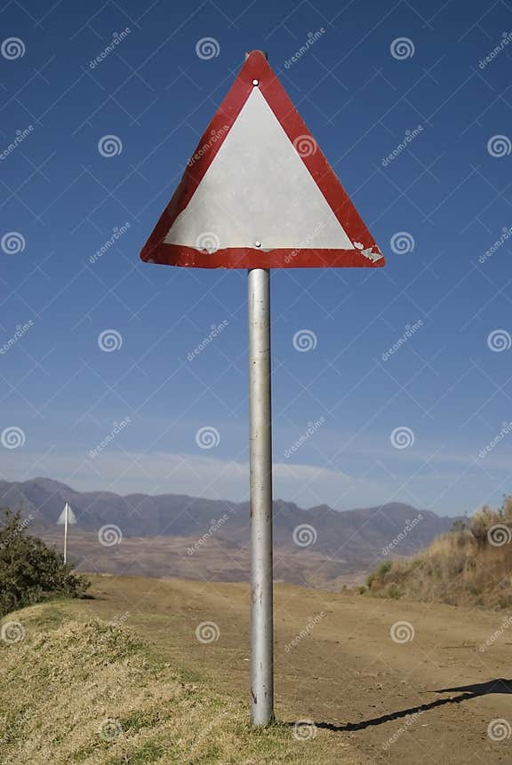Mountain Road Sign stock photo. Image of tracks, traffic - 7584072