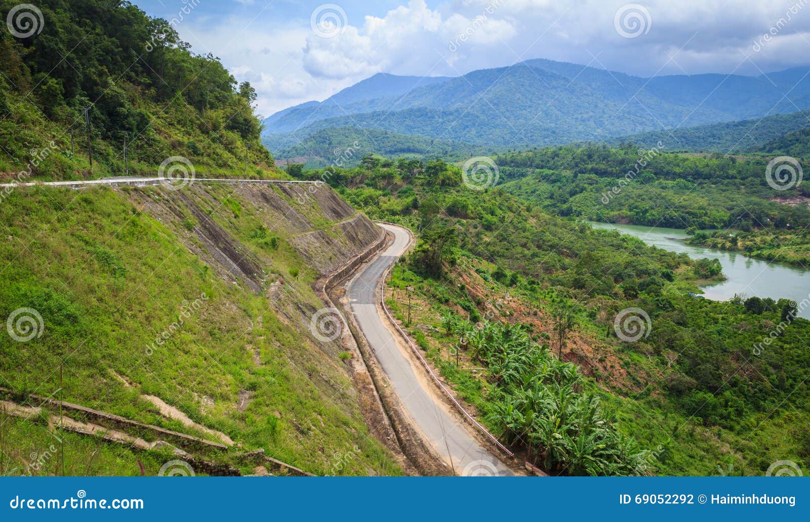 Mountain road stock photo. Image of landscape, angle - 69052292