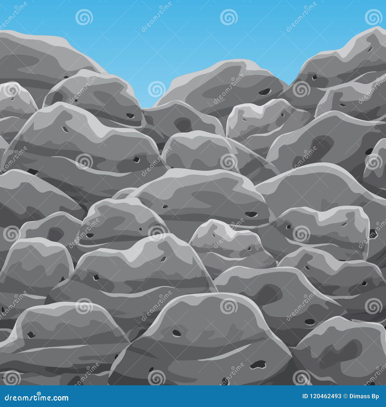 Mountain rock pile stock vector. Illustration of game - 120462493