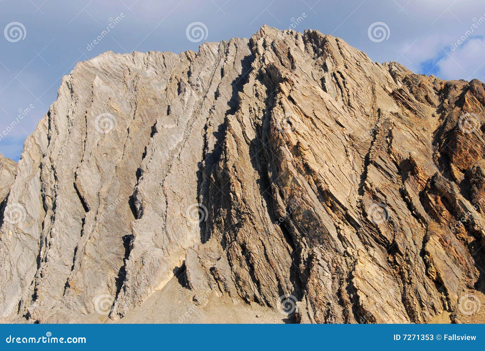 Mountain and rock slide stock image. Image of nature, lines - 7271353
