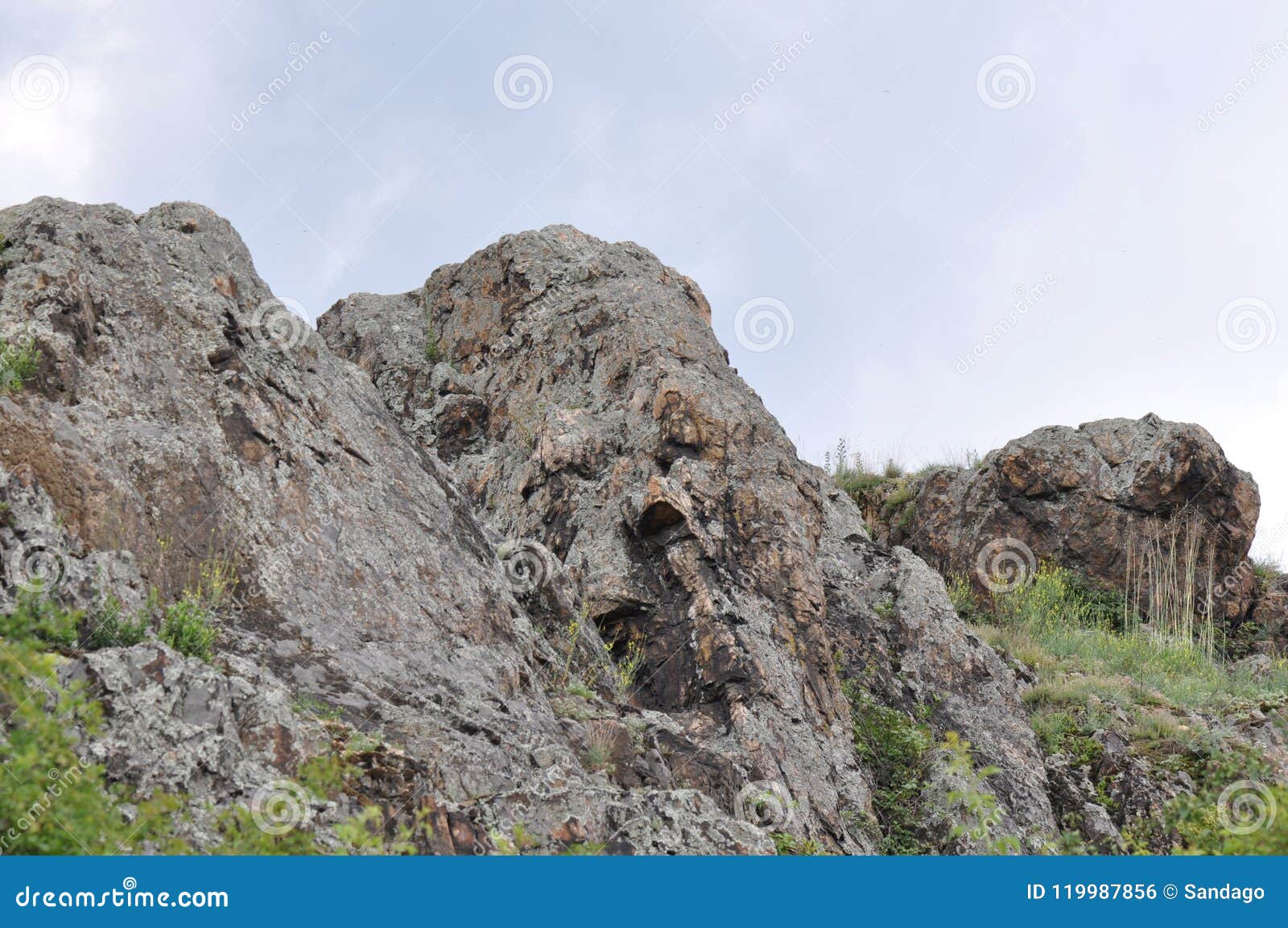 Mountain rocks detail stock photo. Image of bright, mountain - 119987856