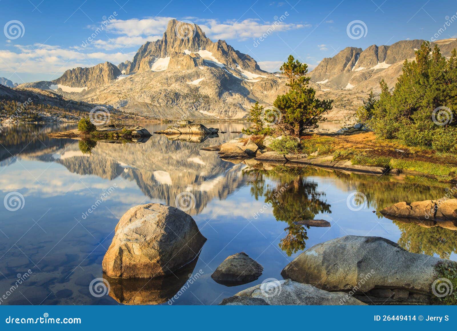 Mountain with Rocks and Lakes Stock Photo - Image of range, hike: 26449414