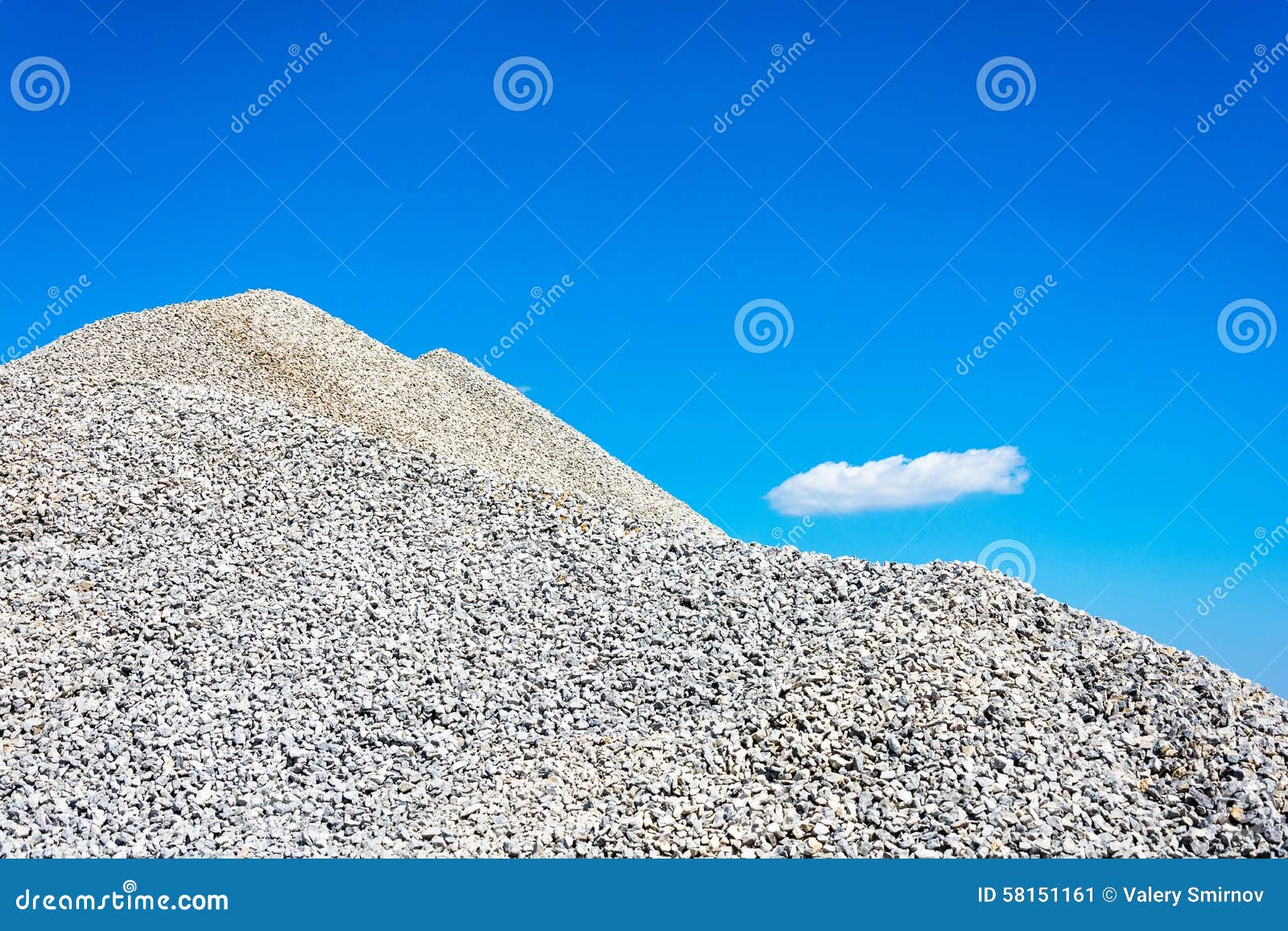 Mountain of rubble stock image. Image of stone, production - 58151161