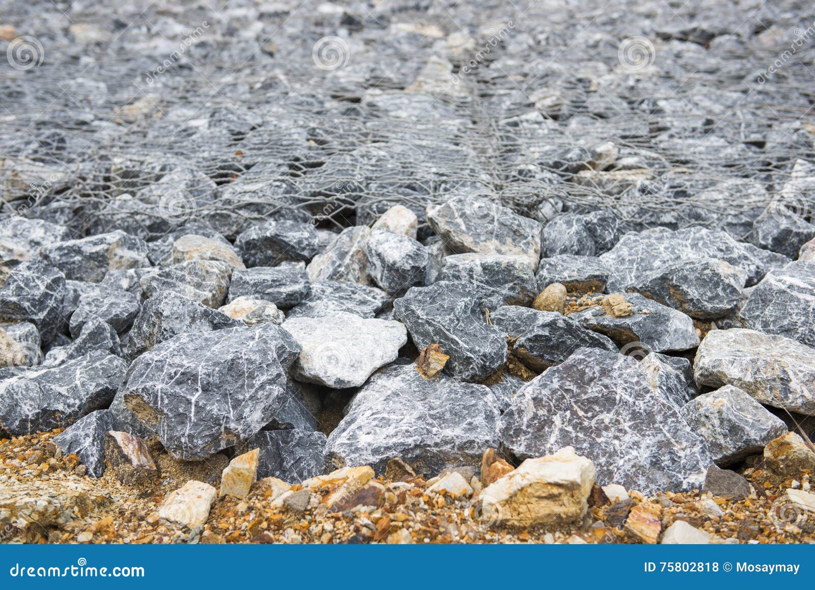 Mountain rubble stone wall stock photo. Image of rough - 75802818