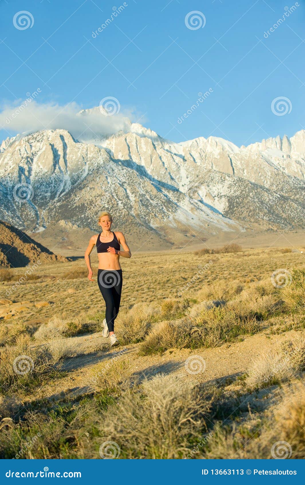 Mountain Runner stock image. Image of hills, exercise - 13663113