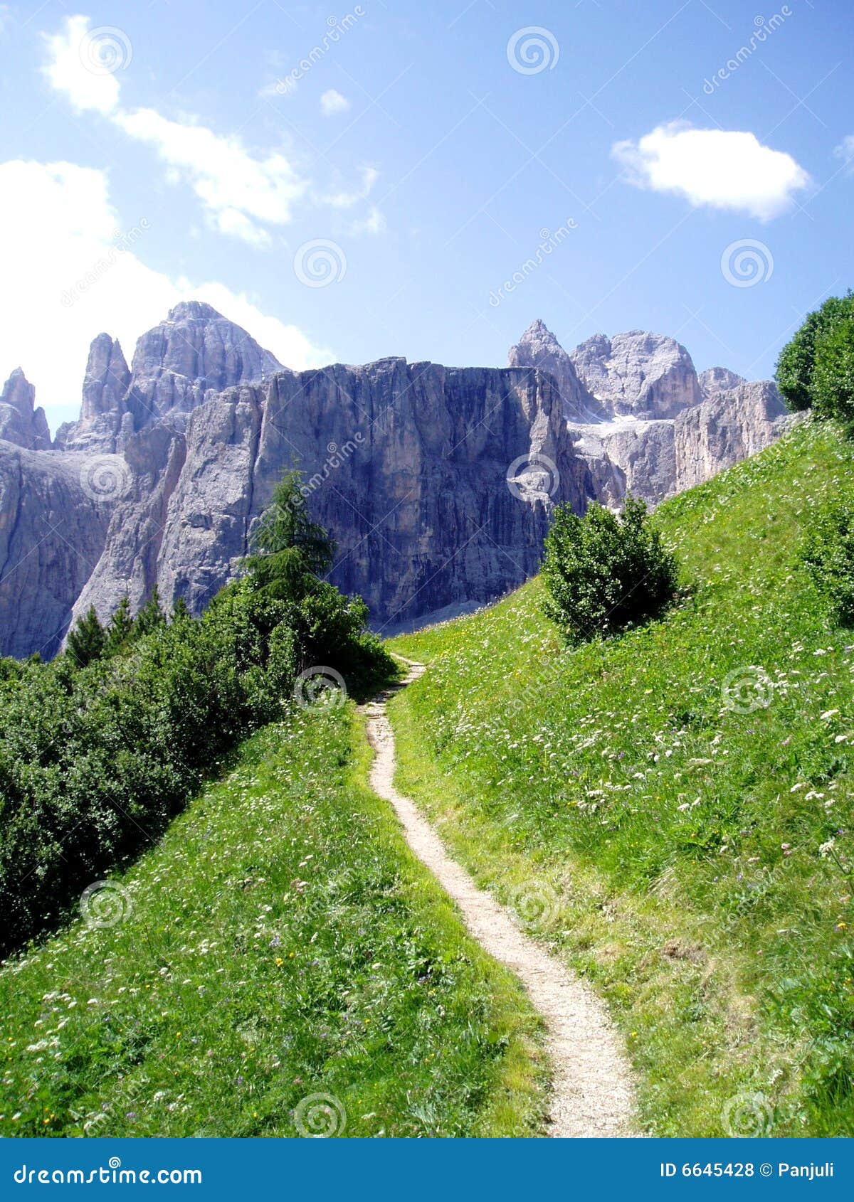 Path In Dolomiti Mountains Royalty-Free Stock Photography ...