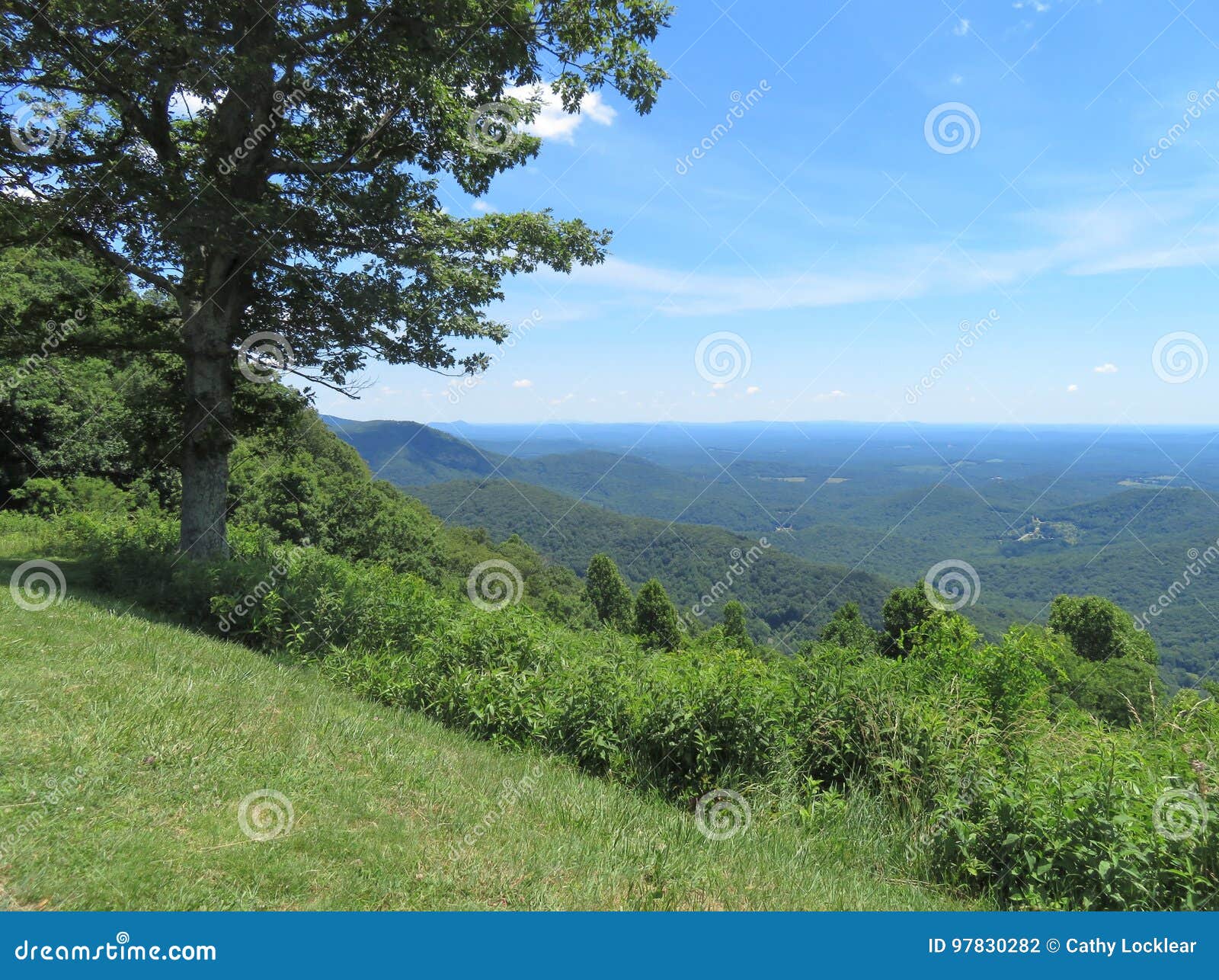 Mountain Scenery Along the Blue Ridge Parkway Stock Photo - Image of ...