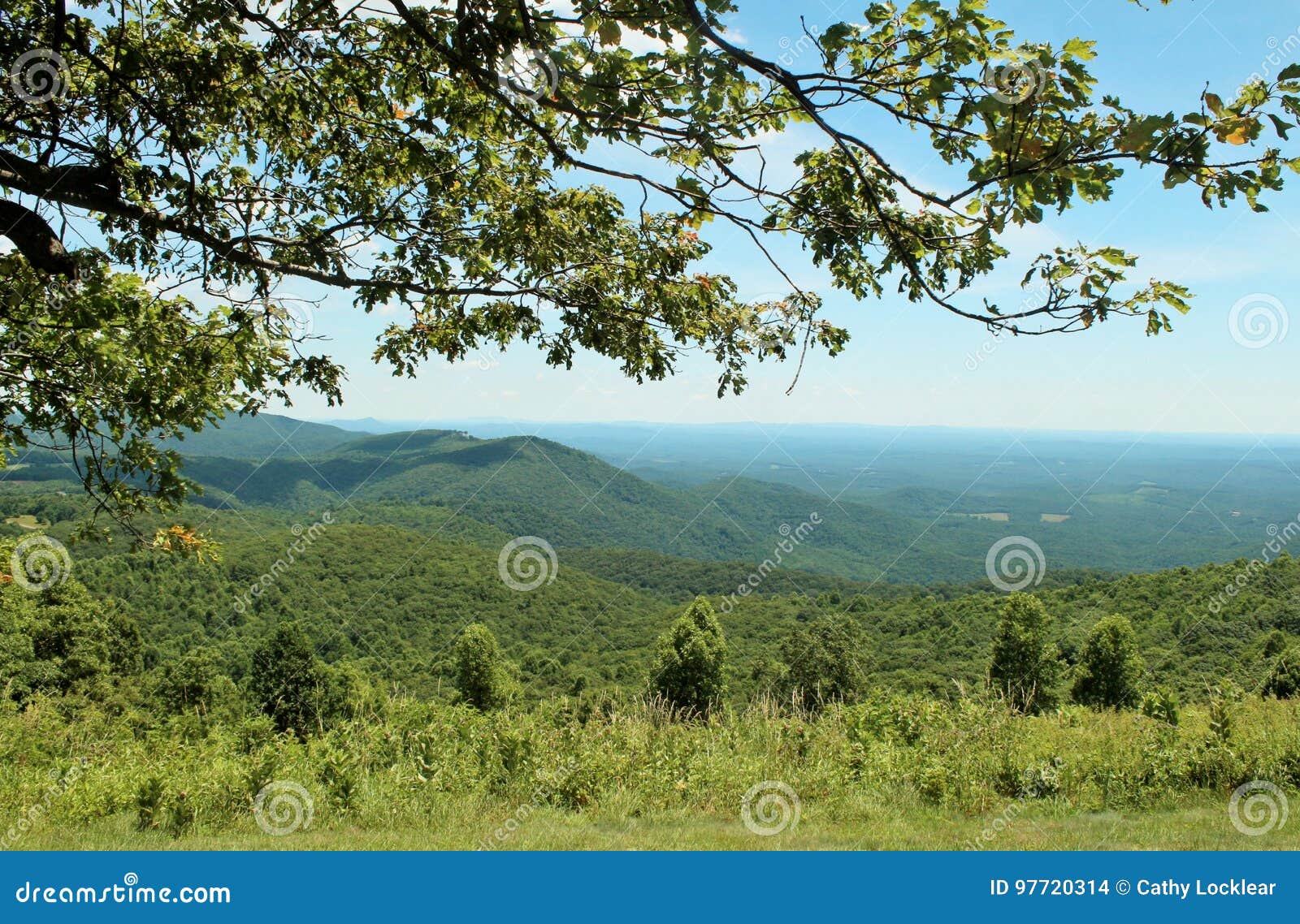 Mountain Scenery Along the Blue Ridge Parkway Stock Photo - Image of ...