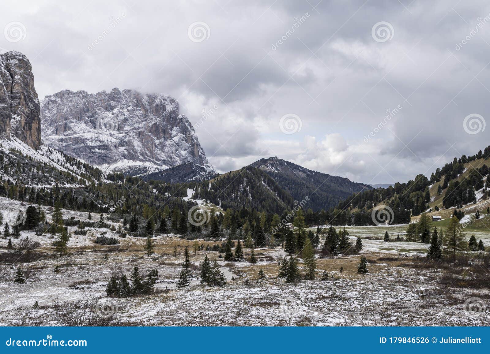 Mountain Scenery in the Dolomites, Italy Stock Photo - Image of hiking ...