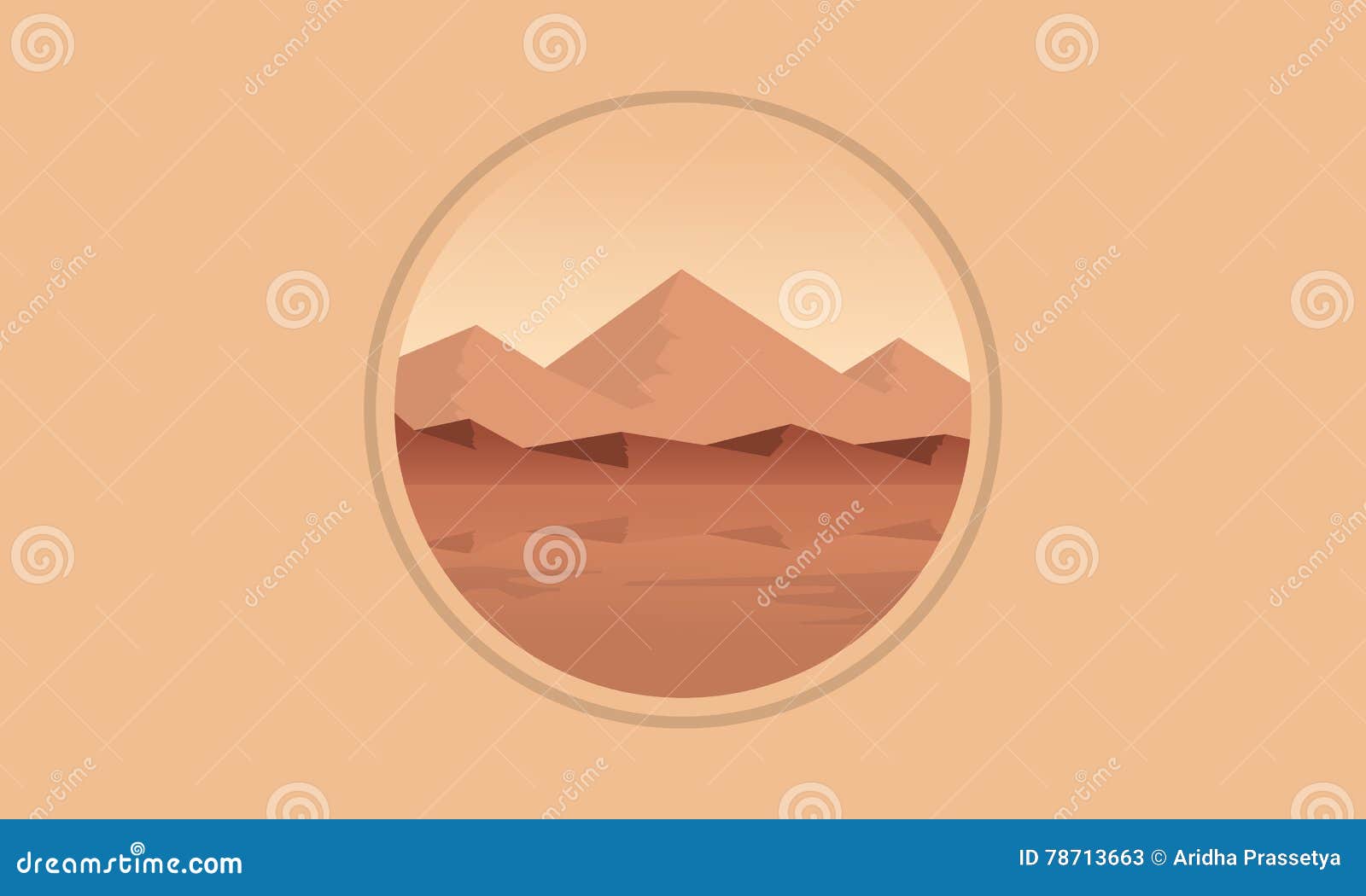 Mountain Scenery Icon Vector Flat Stock Vector - Illustration of green ...