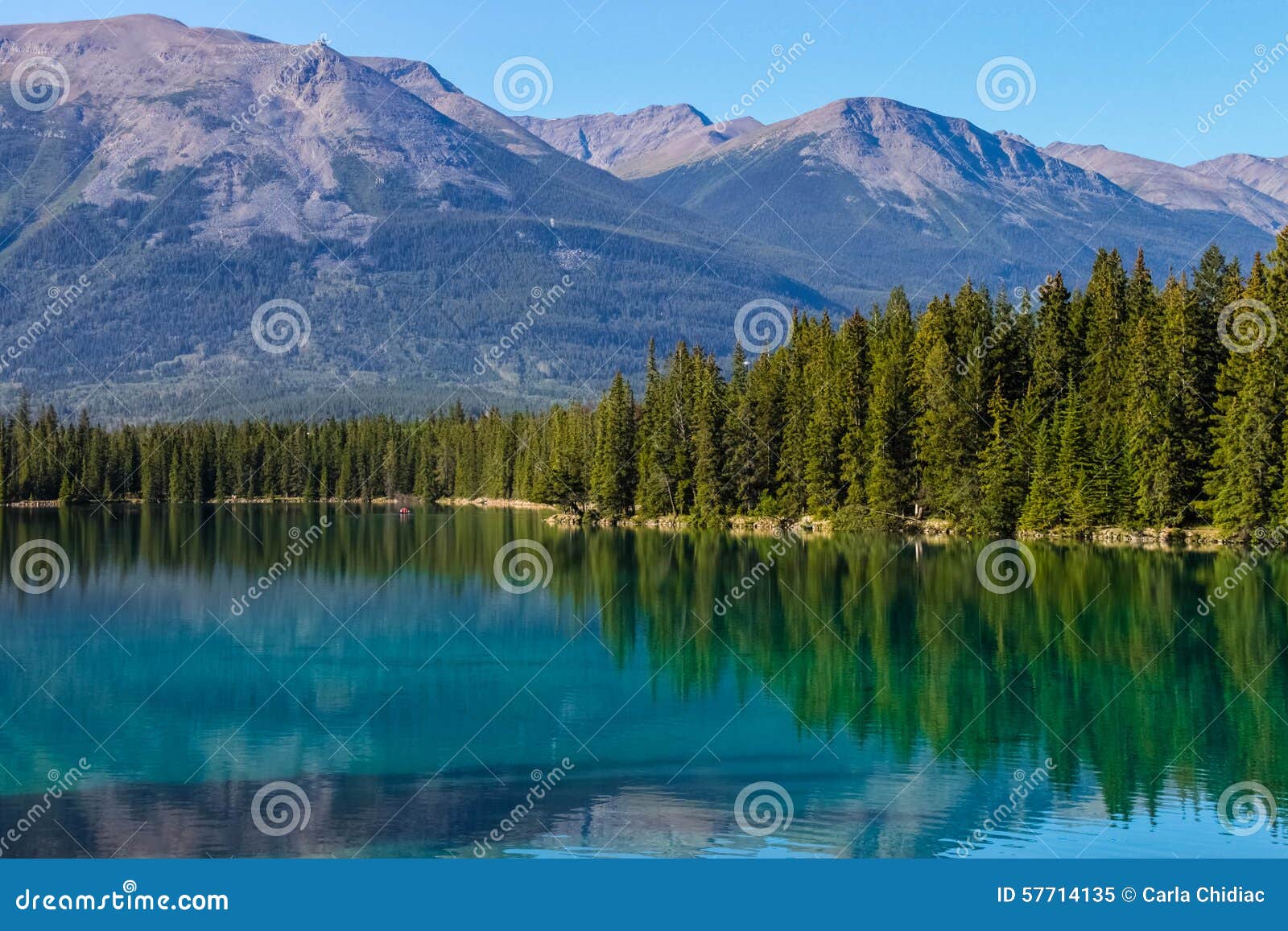 Mountain Scenery in Jasper National Park Stock Image - Image of travel ...