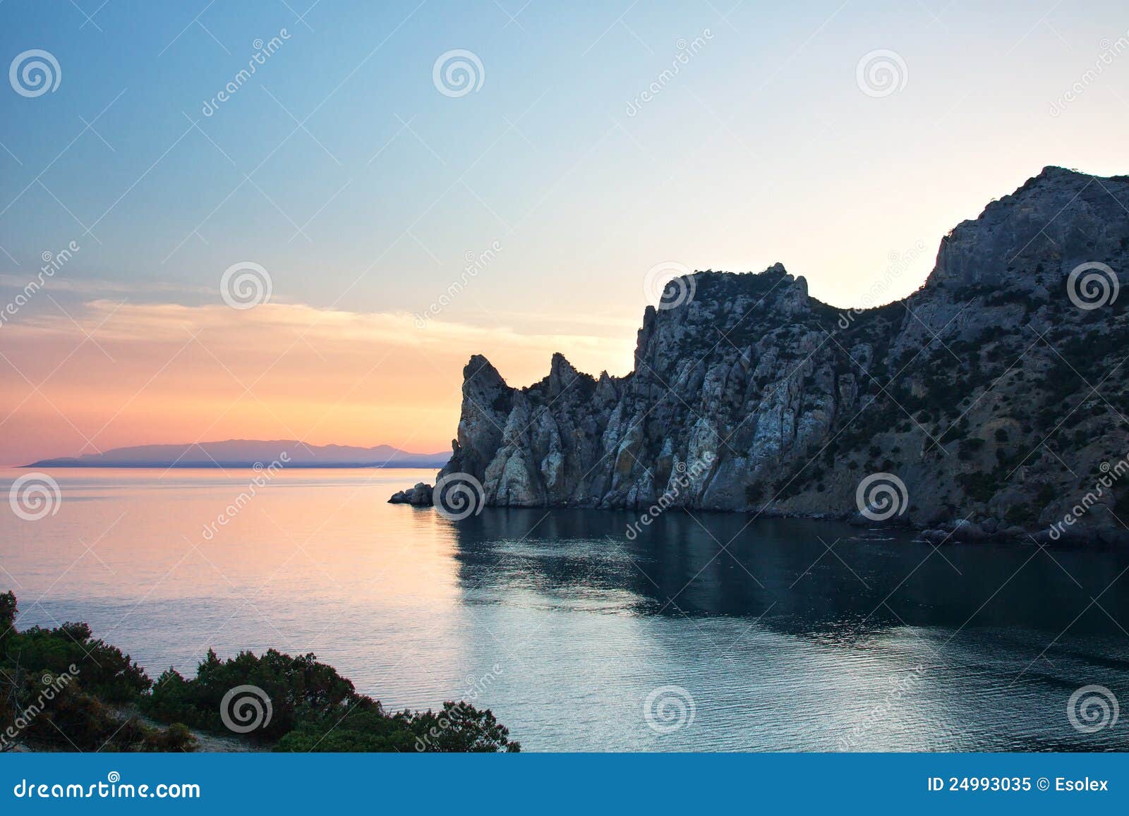 Mountain and sea stock image. Image of mountain, ocean - 24993035