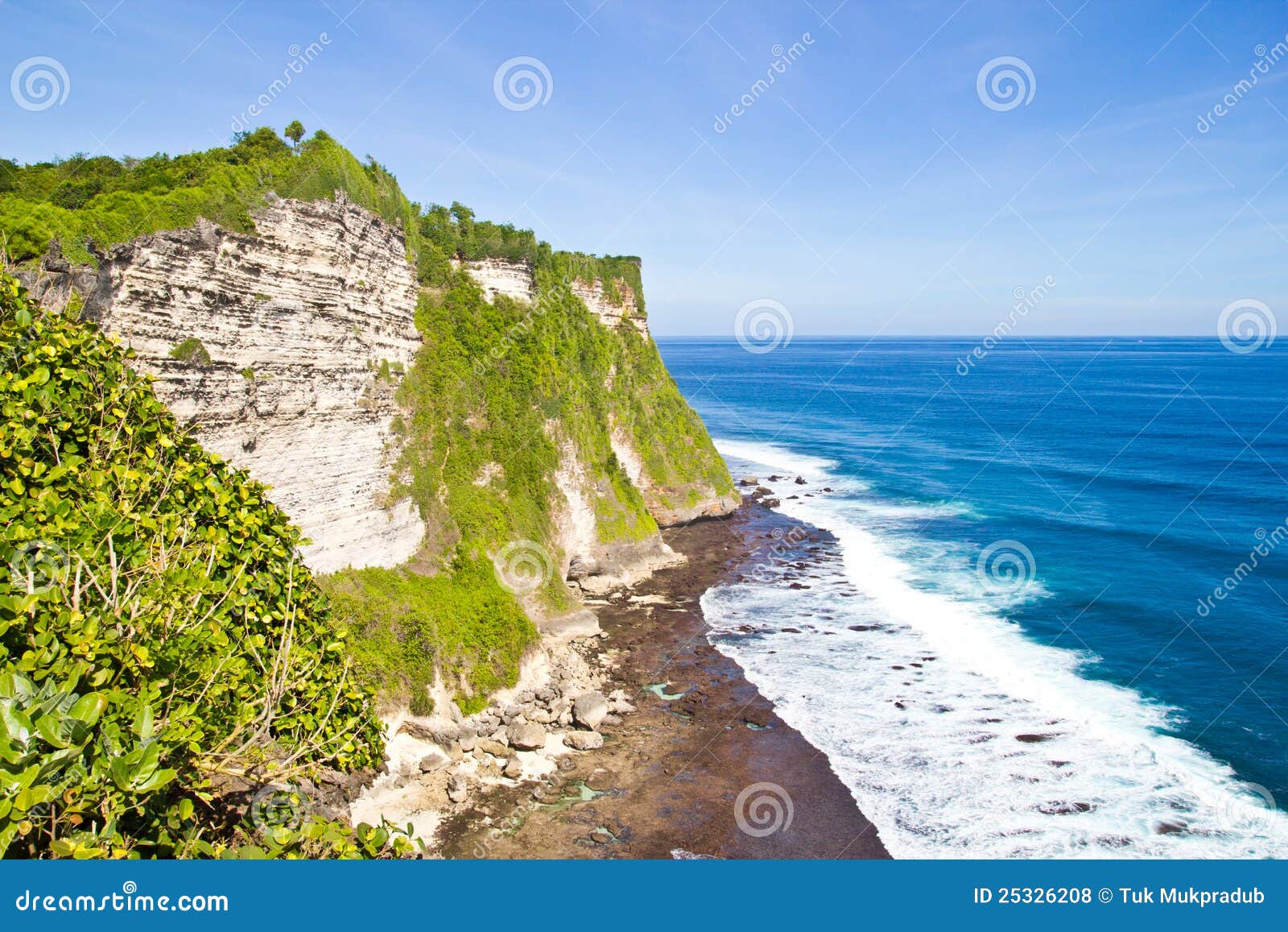 Mountain and Sea. stock photo. Image of bali, travel - 25326208