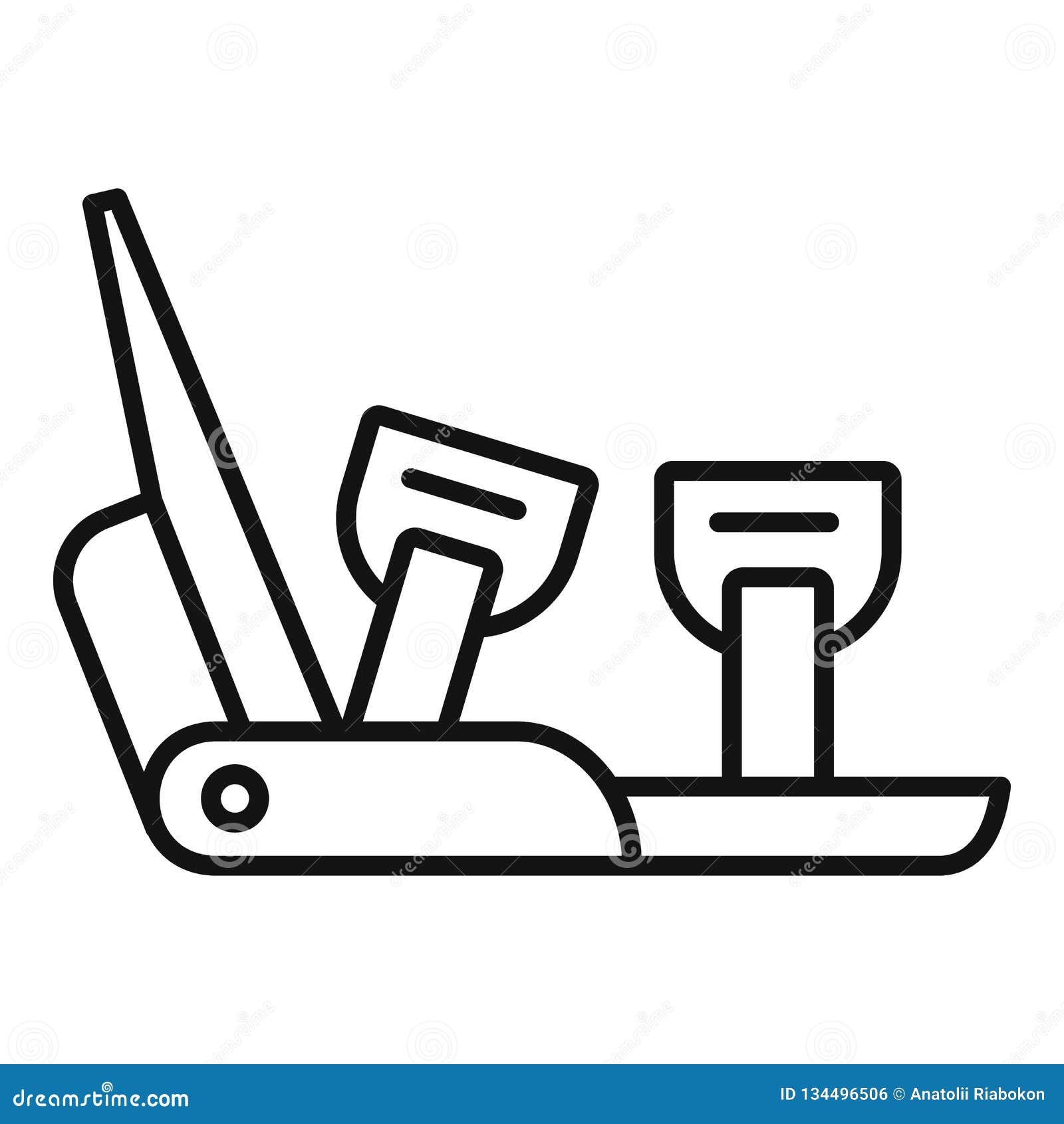 Mountain Shoe Spike Icon, Outline Style Stock Vector - Illustration of ...