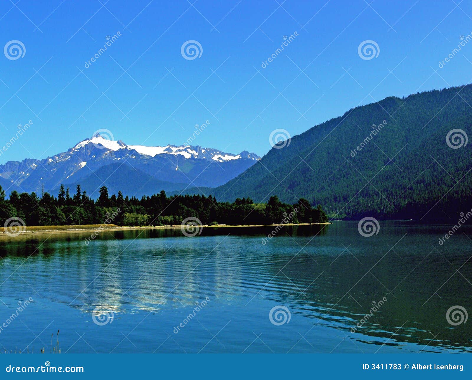 Mountain Shore stock image. Image of lake, mountains, pond - 3411783