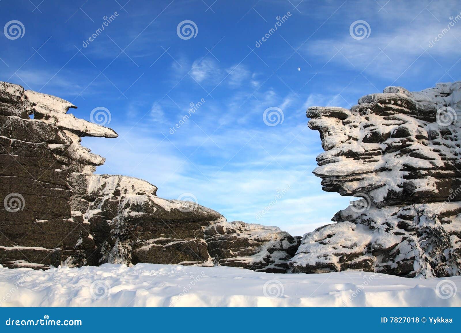 Mountain Shoria in winter stock photo. Image of snowy - 7827018