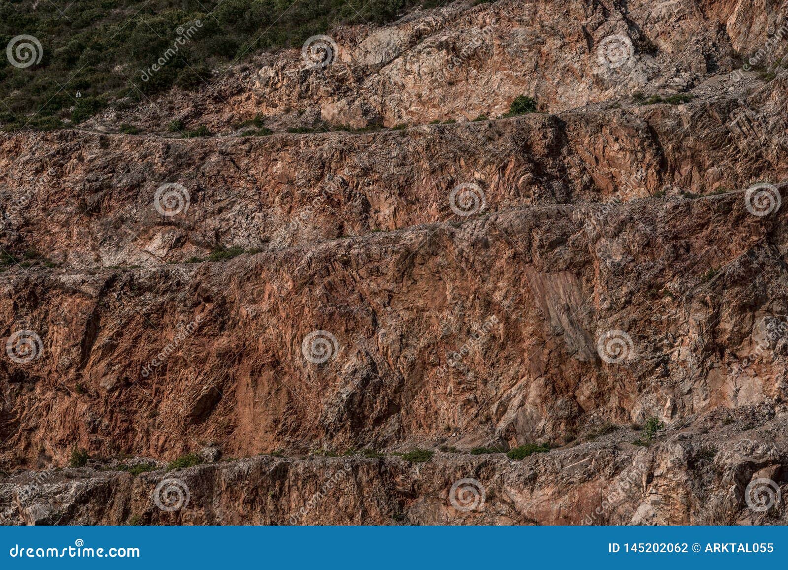 Mountain side gravel pit stock photo. Image of side - 145202062