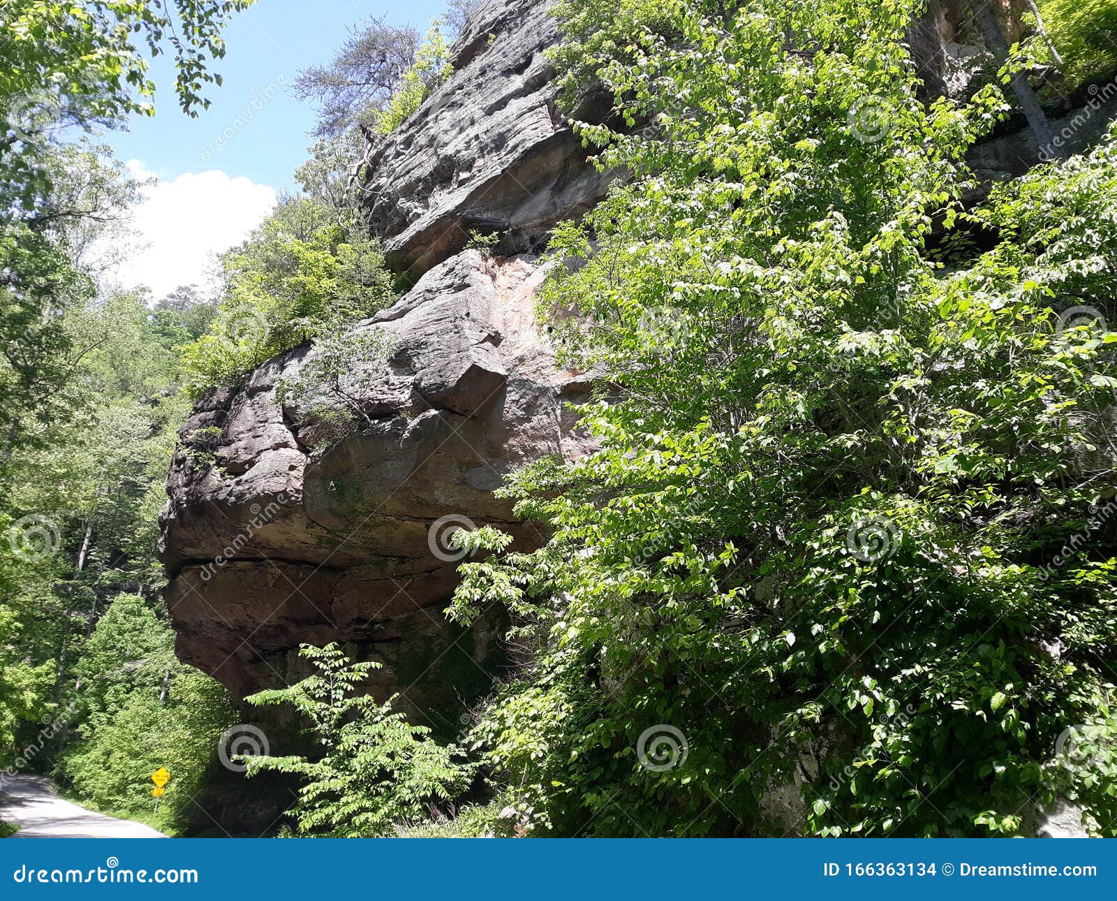 Mountain Side Large Rock Formation Stock Photo - Image of side, large ...