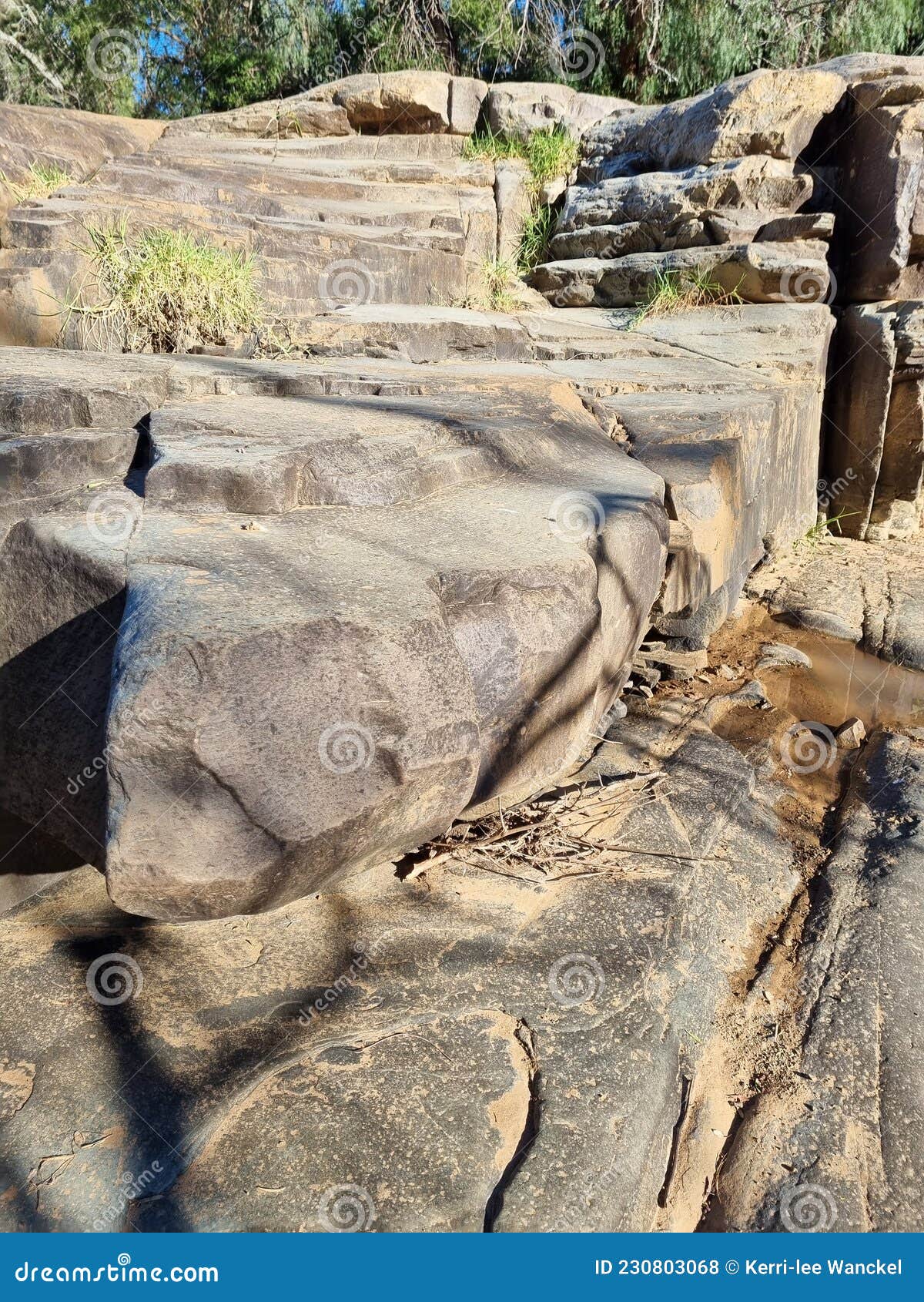 Mountain Side Rocks Natural Steps Stock Photo - Image of boulder, side ...