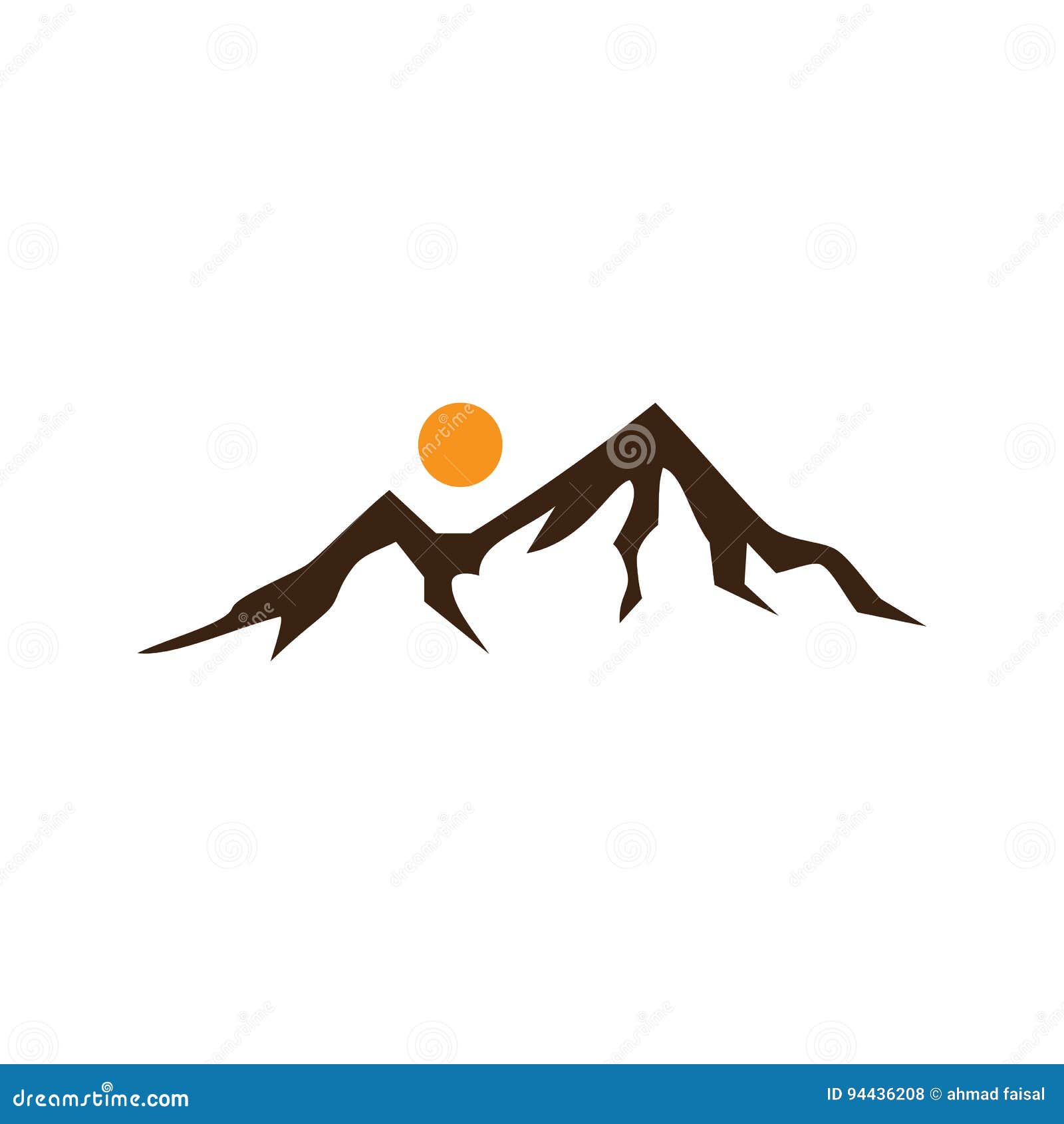 Mountain sign logo image stock vector. Illustration of mountaineering ...