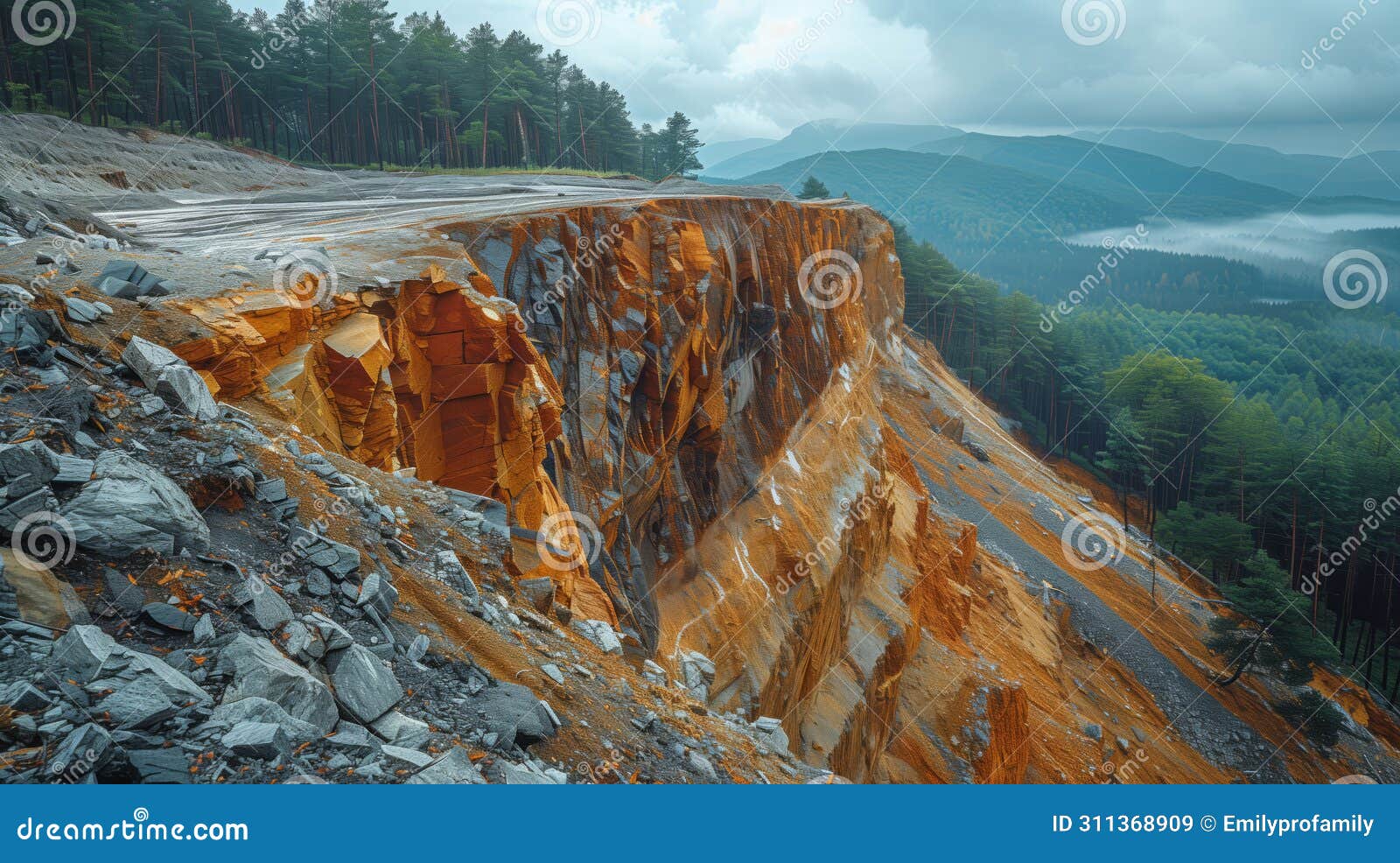 Geological Cataclysm Landing Page Template. Tiny Scientists Characters ...