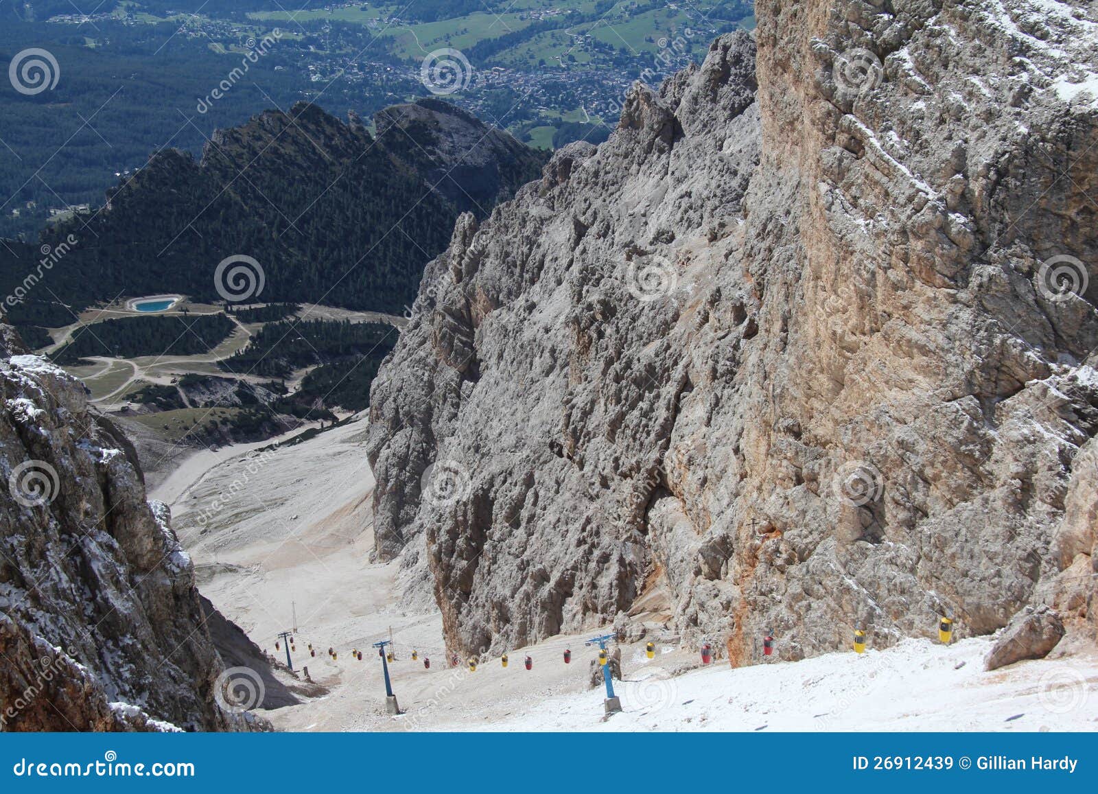 Mountain Ski Lift Valley stock image. Image of landscape - 26912439