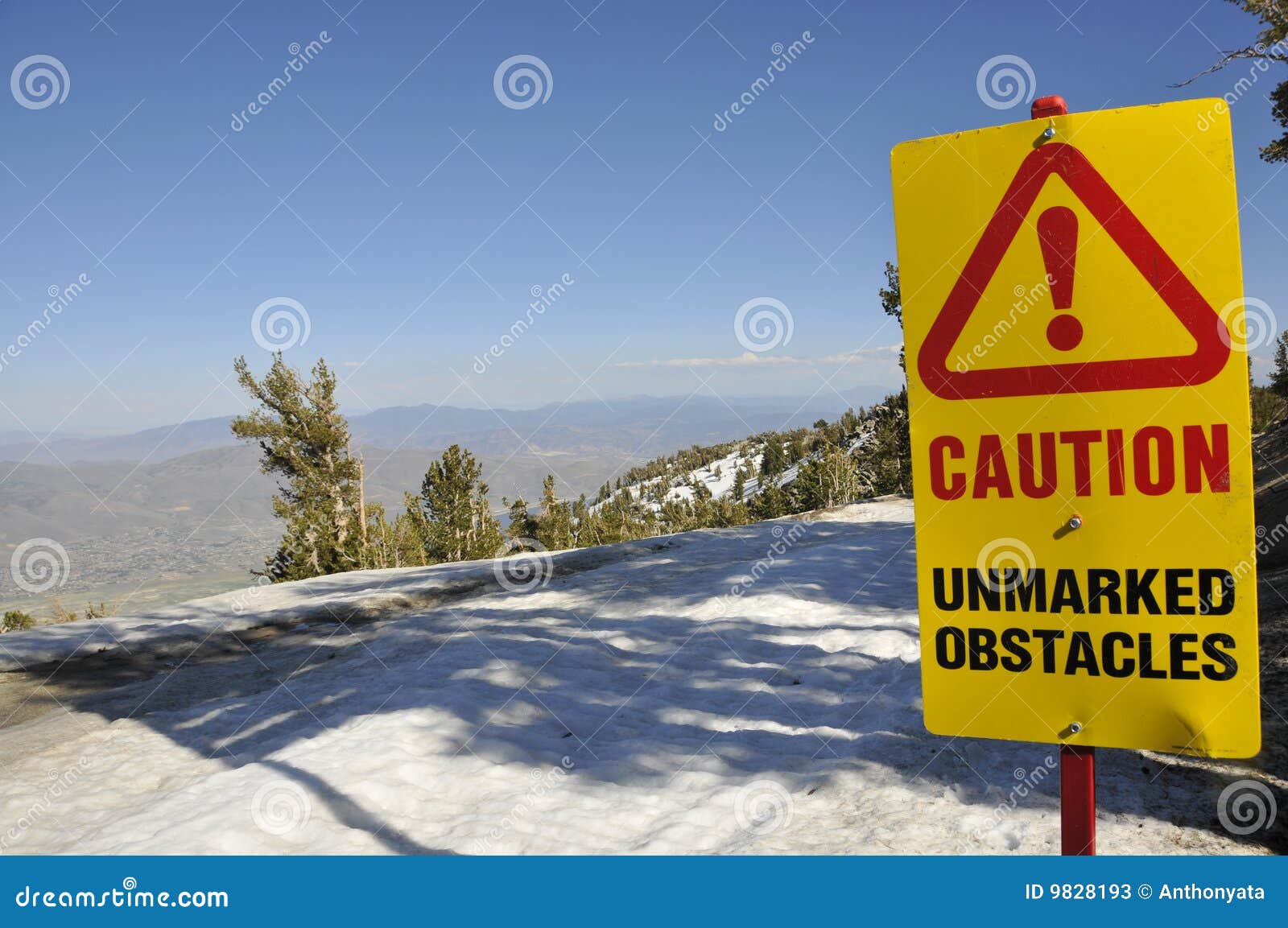 Mountain Ski Resort Signage Stock Image - Image of landscape, nevada ...