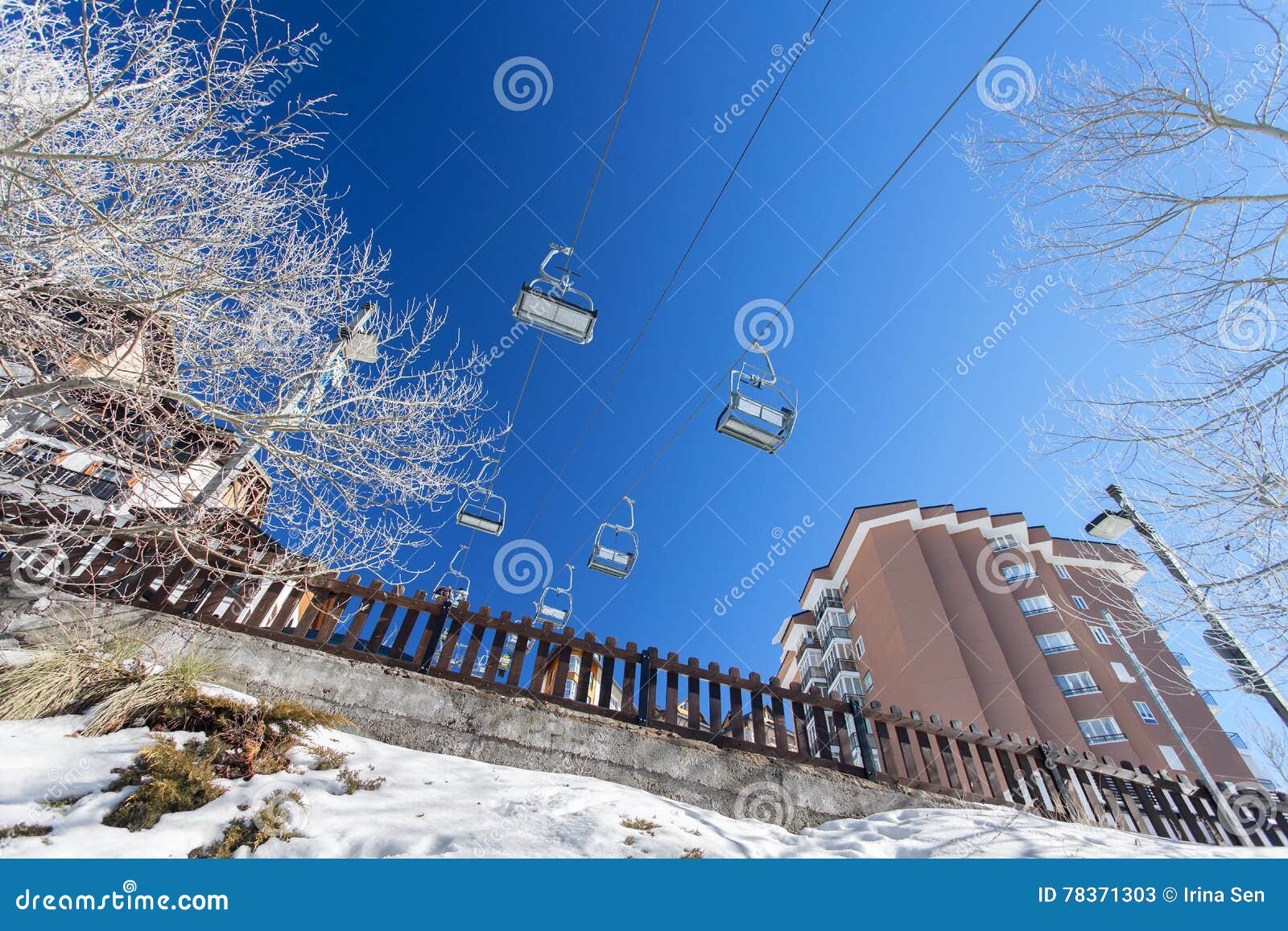 Mountain Skiing - Pradollano Sierra Nevada Spain Stock Image - Image of ...