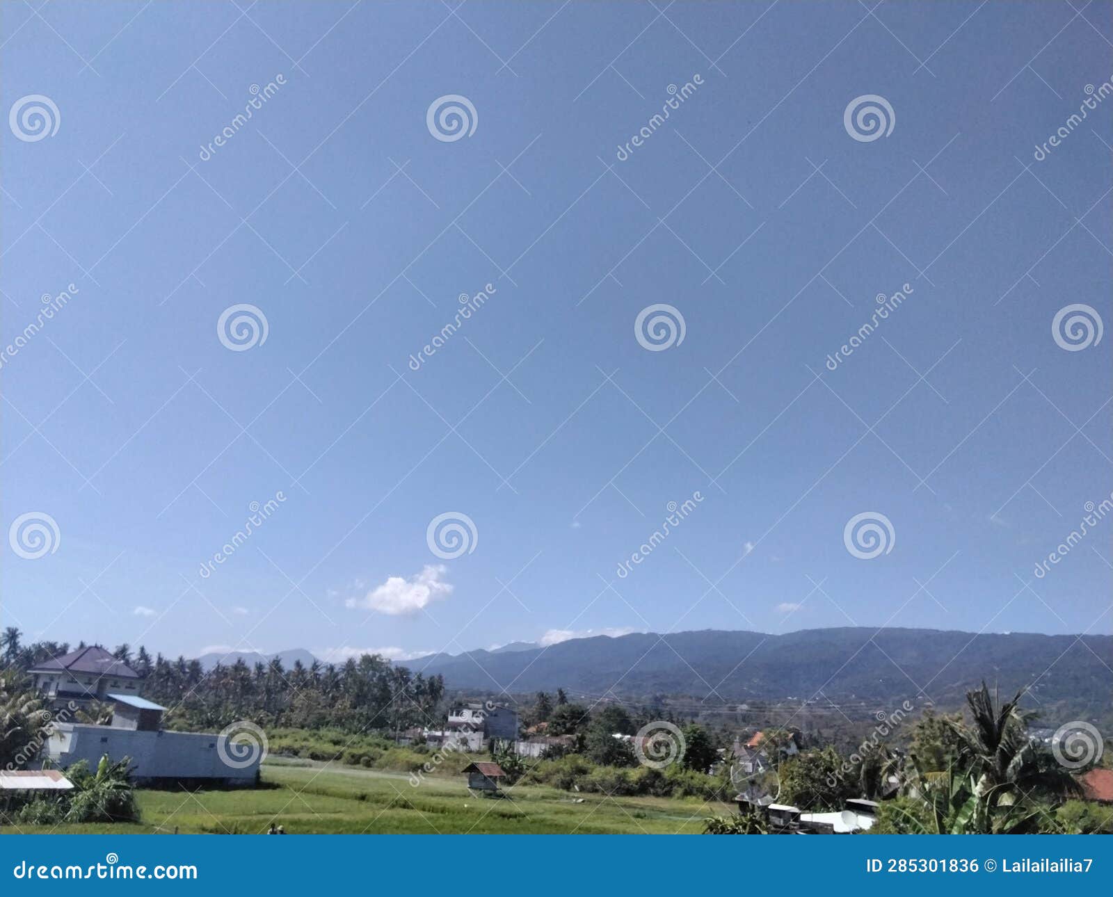 Mountain Sky Blue after Rain White Clouds Stock Photo - Image of rain ...