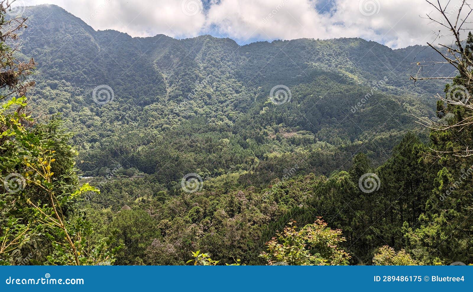 Mountain with slight cloud stock image. Image of valley - 289486175