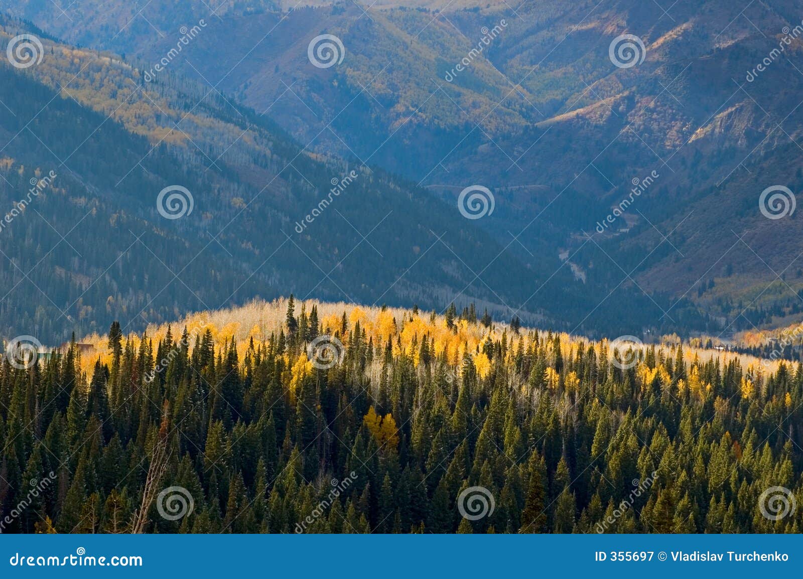 Mountain slopes in Fall stock image. Image of ecoregion - 355697