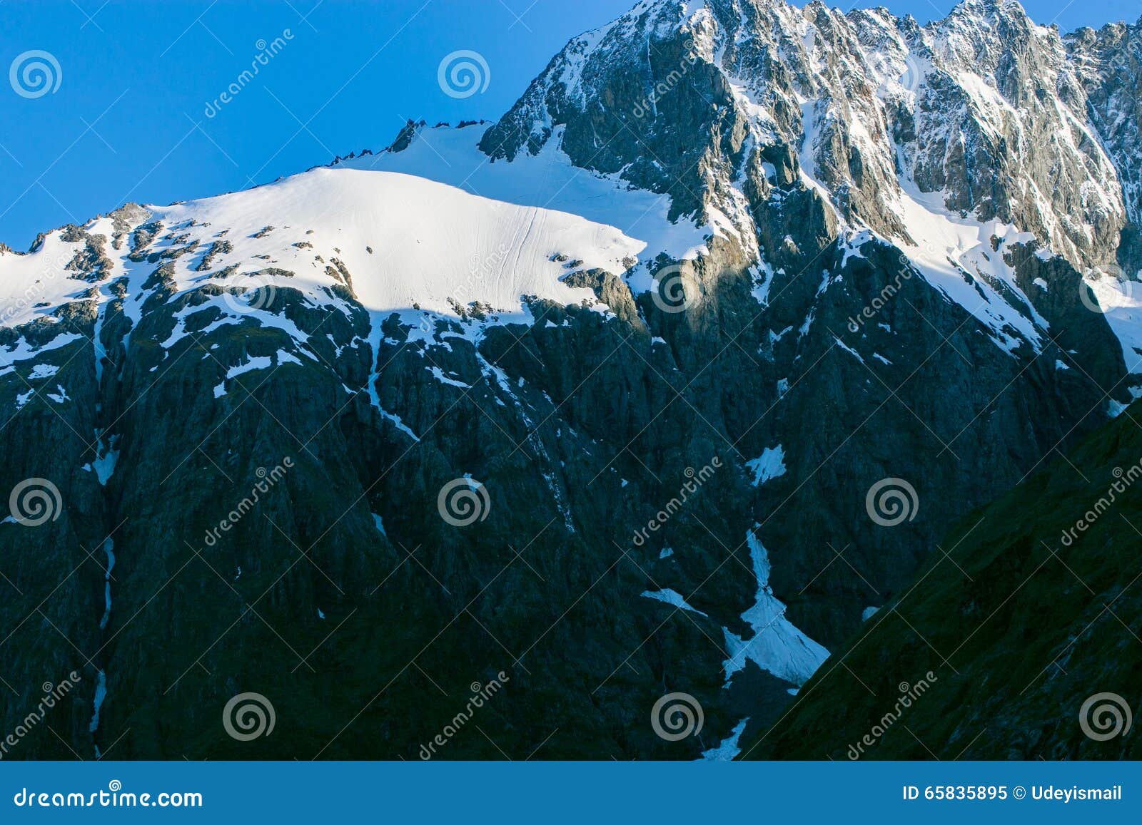 Mountain snow Cap stock image. Image of cold, mountain - 65835895