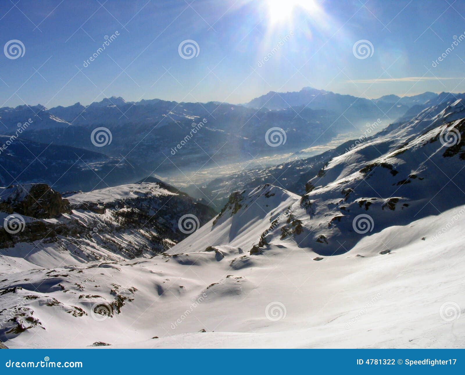Mountain Snow Scenery Austria Stock Photo - Image of mountainous, snow ...