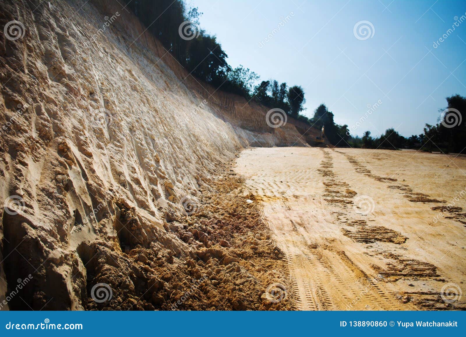 Mountain of Soil after Being Dig Stock Photo - Image of landscape ...