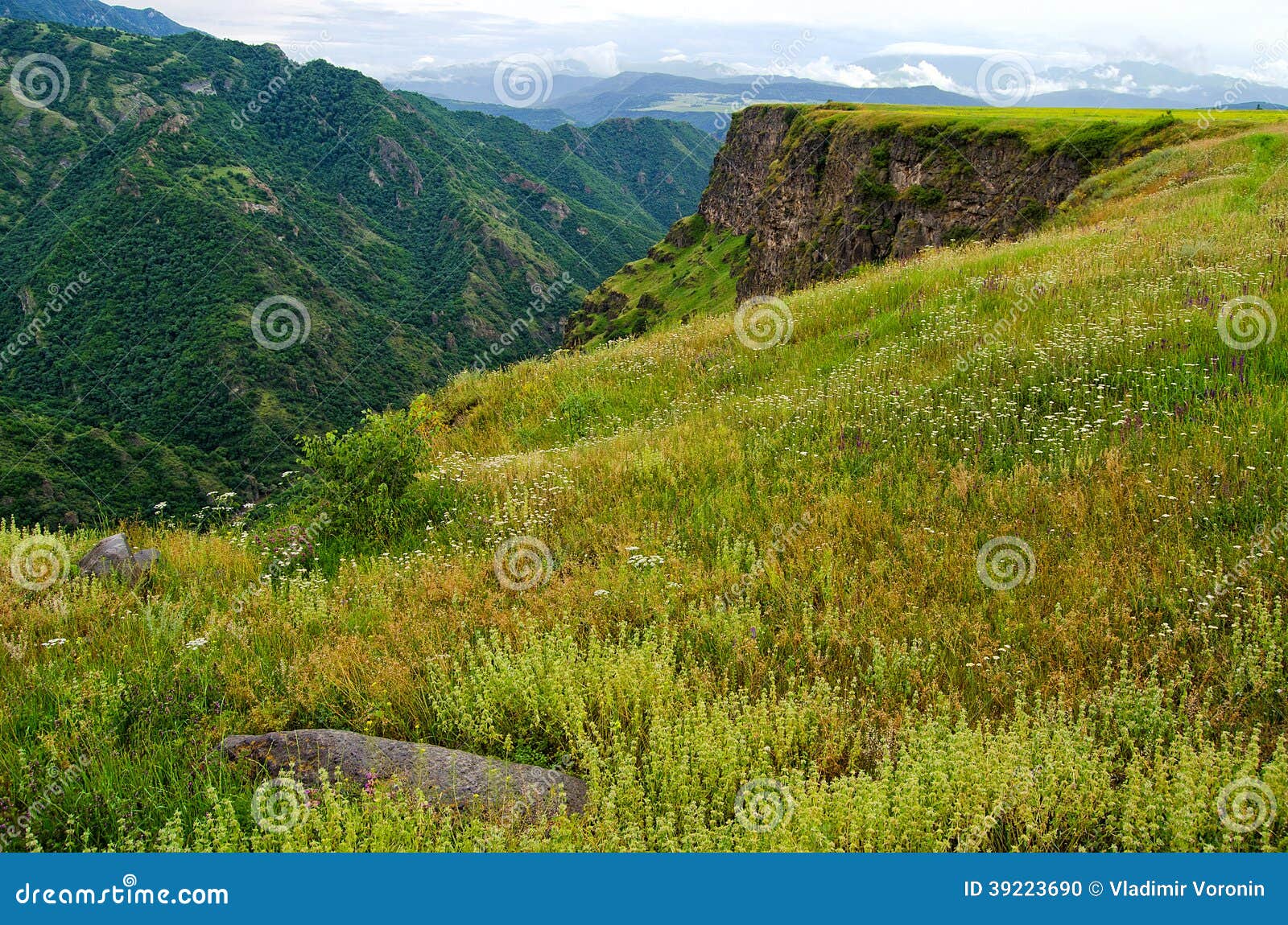 Mountain Spring in Mountains of Armenia Stock Photo - Image of ...