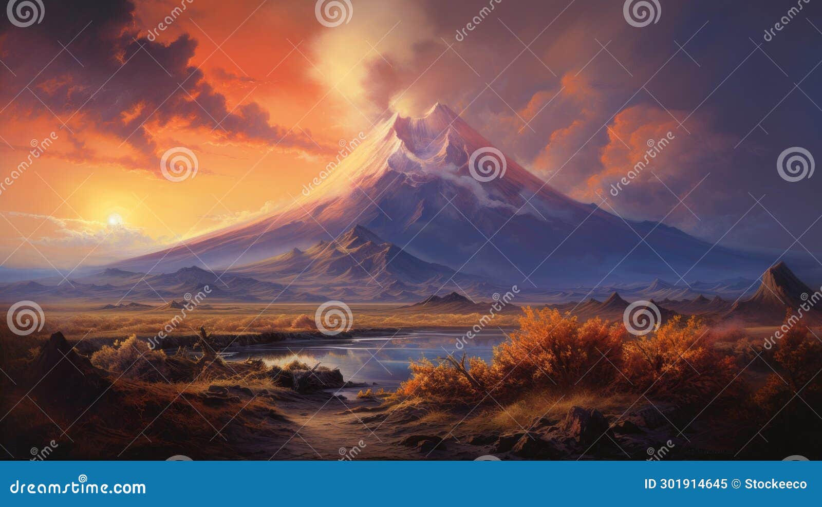 Vibrant Fantasy Landscapes Hyper-detailed Maori Art Inspired Mountain ...