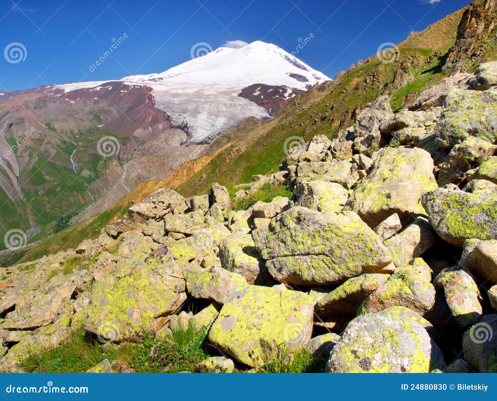 Mountain and stones stock photo. Image of glacier, outdoor - 24880830