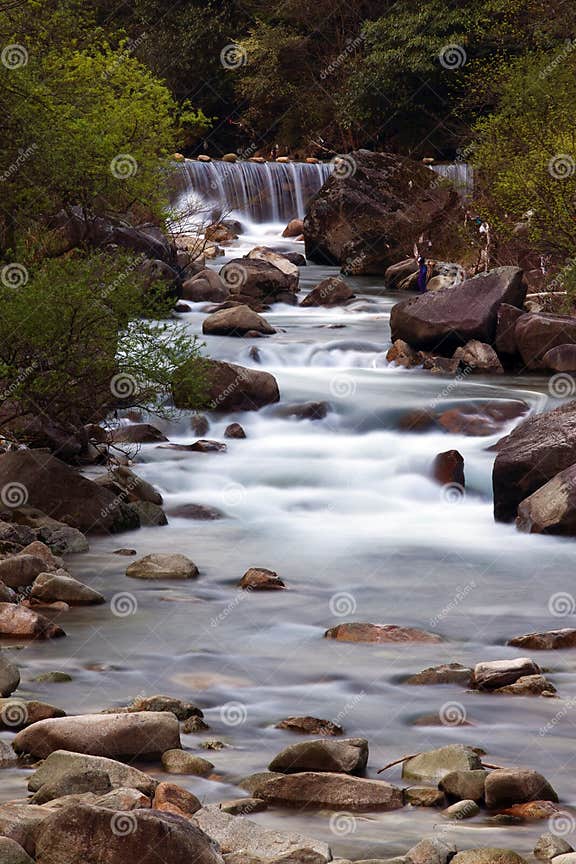 Mountain stream stock image. Image of water, landscape - 13609681