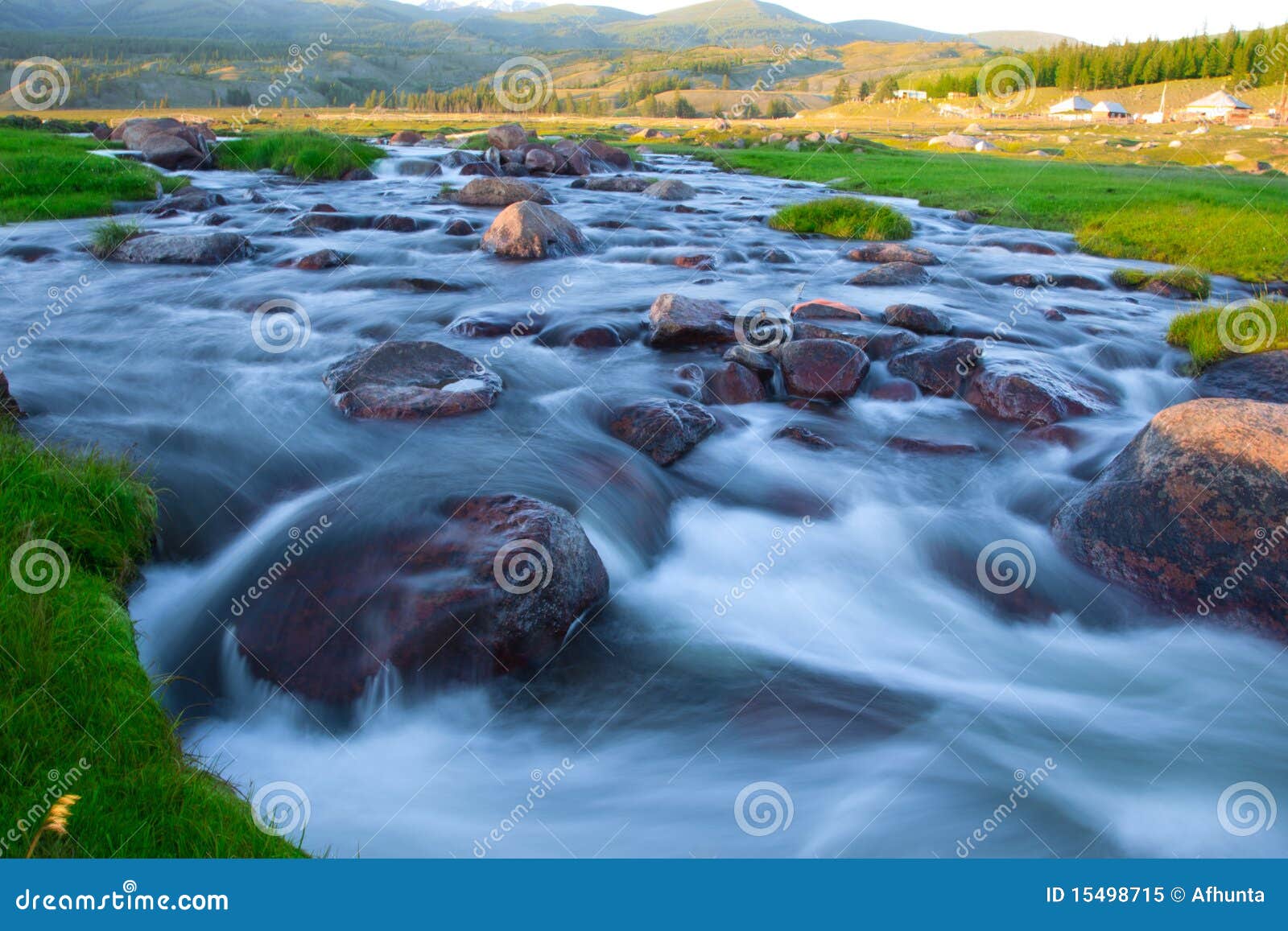 Mountain stream stock image. Image of power, mist, rock - 15498715