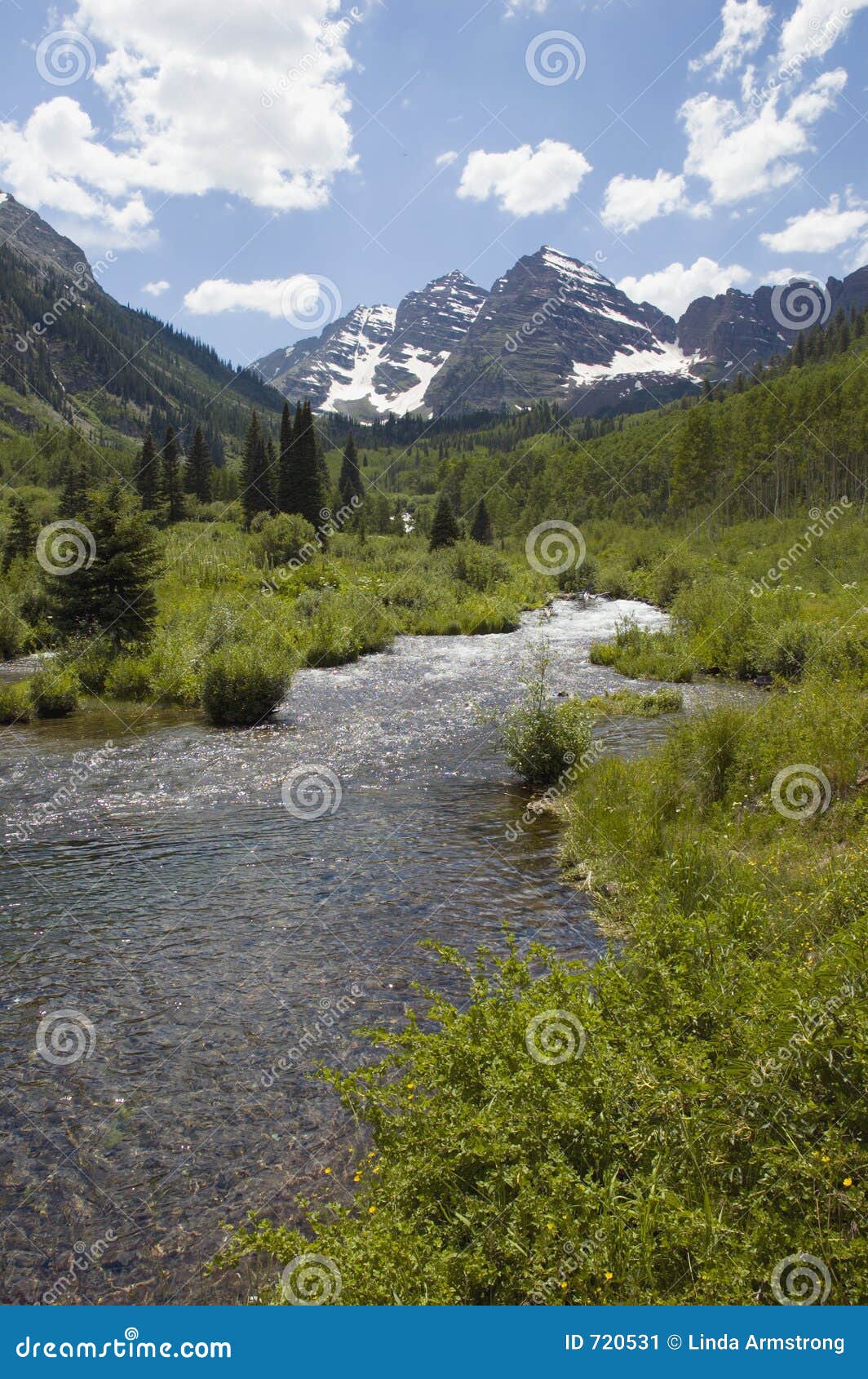 Mountain Stream stock image. Image of peaks, mountain, colorado - 720531