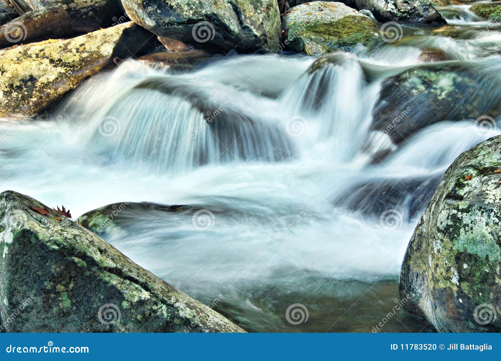 Mountain Stream Cascading Over Rocks Stock Photo - Image of smokies ...