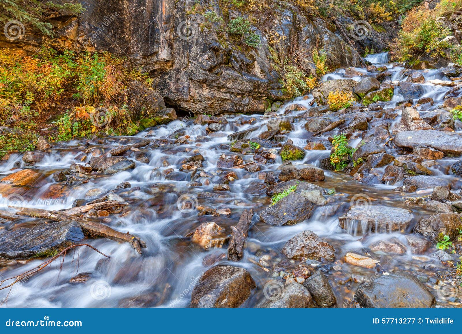 Mountain Stream in Fall stock image. Image of landscape - 57713277