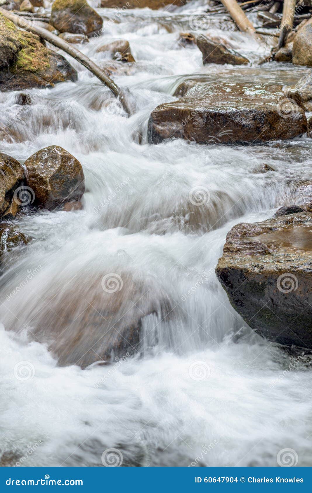 Mountain Stream in Idaho and Rocks Stock Photo - Image of wilderness ...