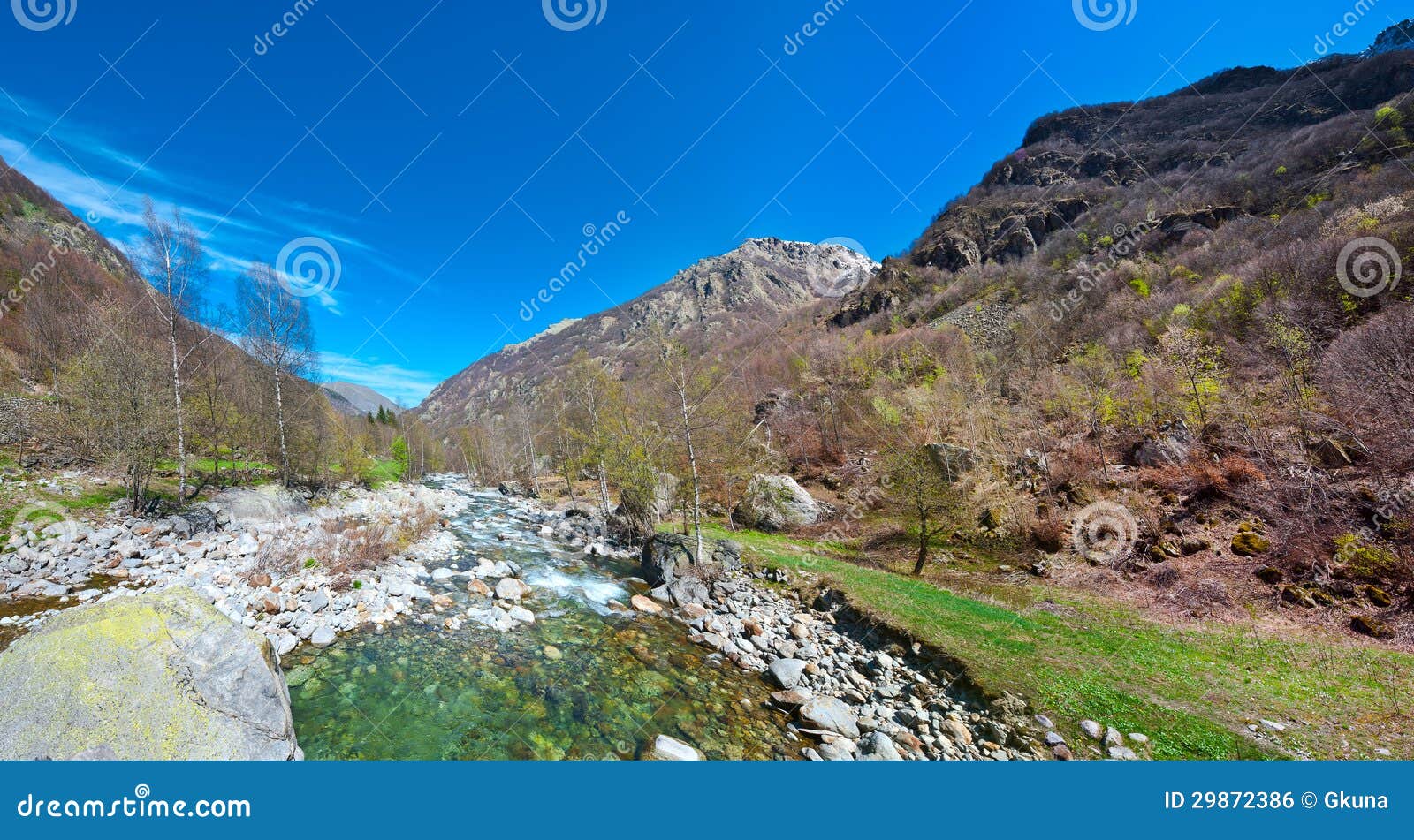 Stream stock photo. Image of italian, green, alps, flow - 29872386