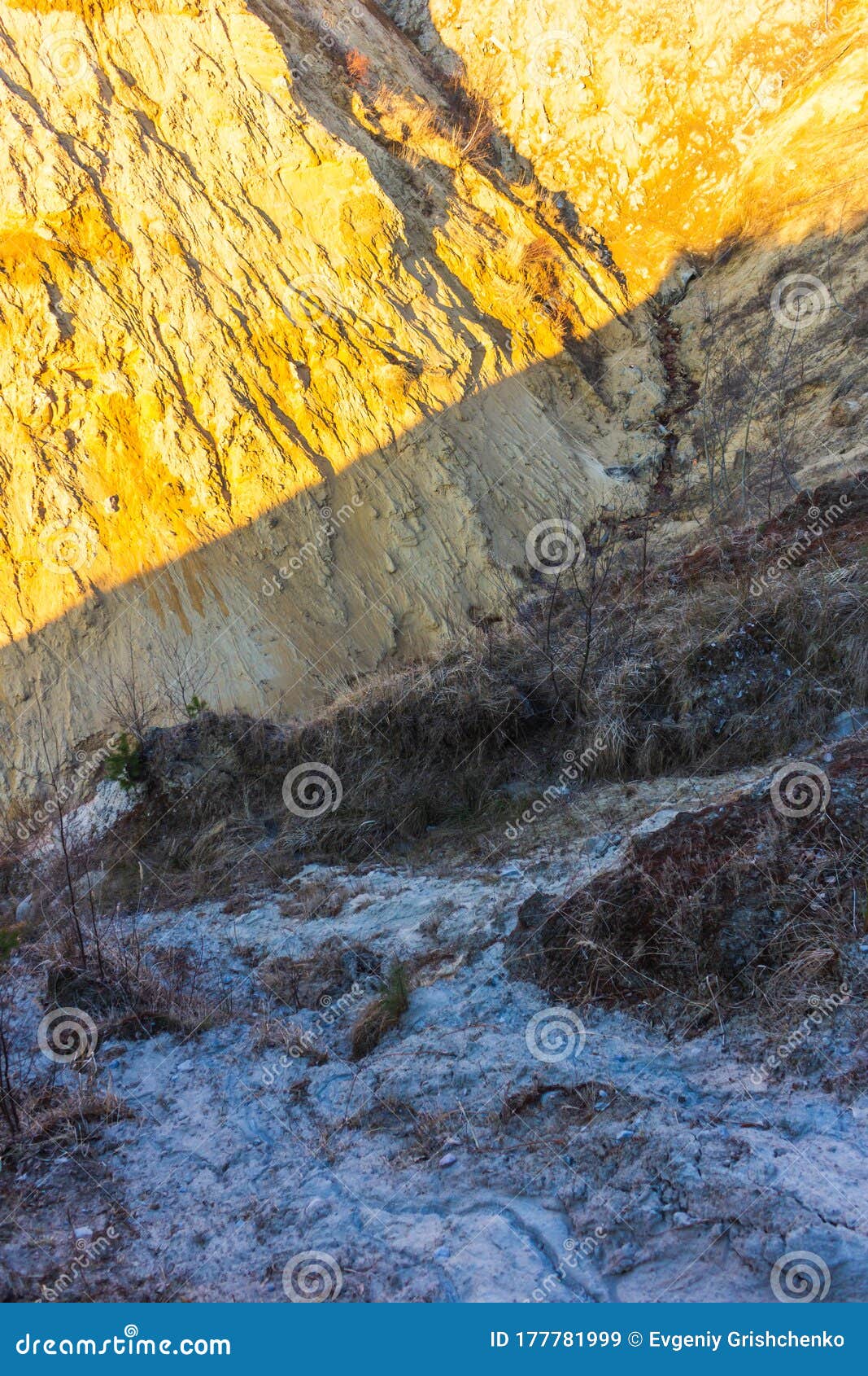 Mountain Stream in the Rift Sandy Rocks Geology Stock Image - Image of ...