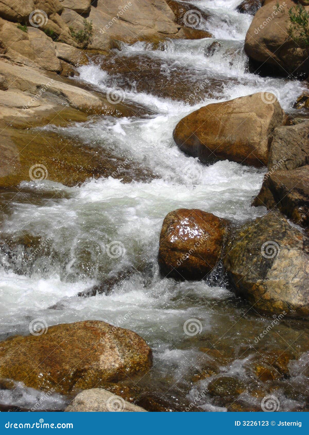 Mountain stream with rocks stock image. Image of clear - 3226123
