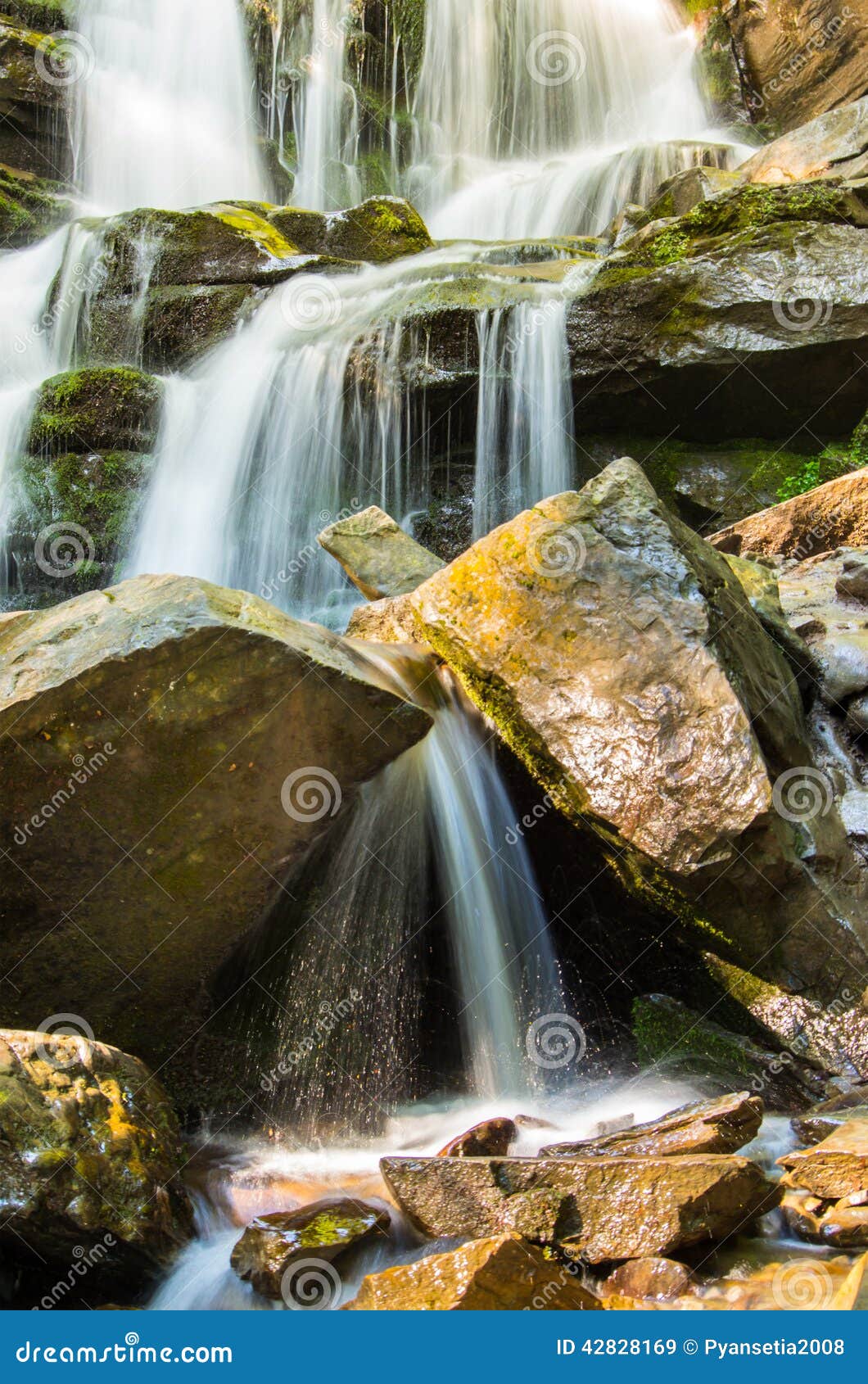 Mountain Stream on the Rocks. Stock Image - Image of nature, rock: 42828169