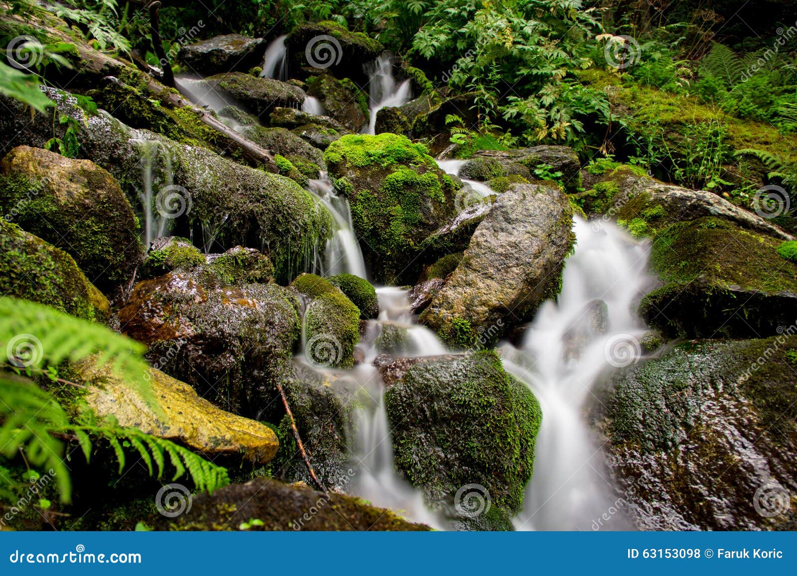 Mountain stream spring stock photo. Image of bosnia, flowing - 63153098